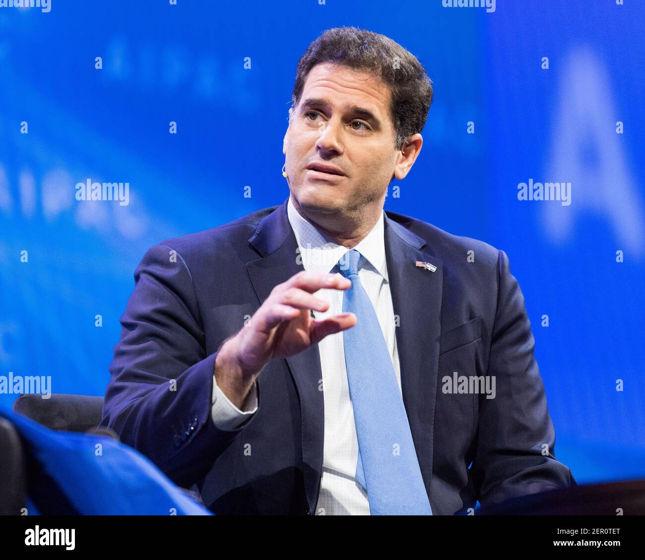 Ron Dermer, israelischer Botschafter in den Vereinigten Staaten, sprach ... Ron Dermer, israelischer Botschafter in den Vereinigten Staaten, sprach ...