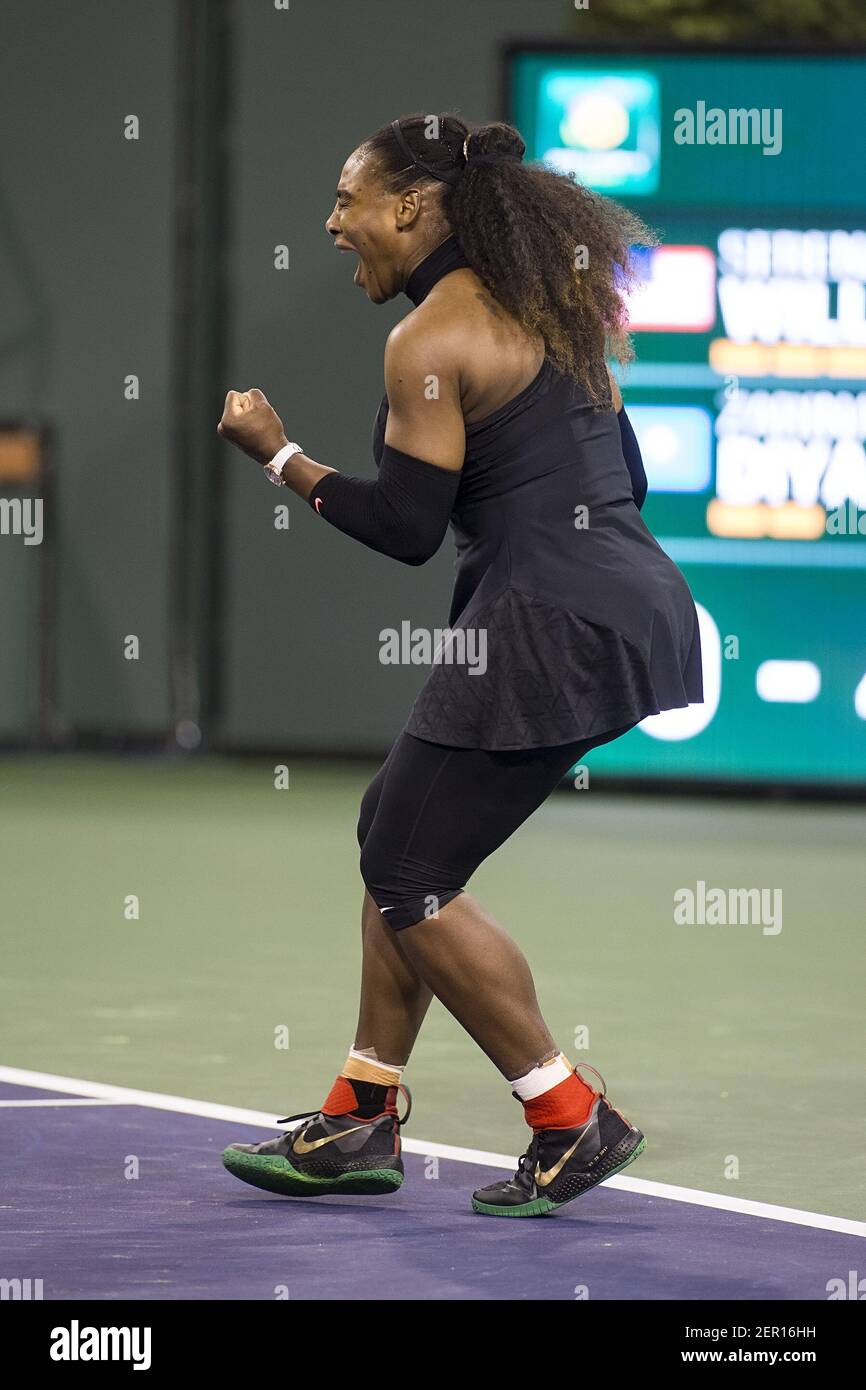08. März 2018: Serena Williams (USA) besiegte Zarina Diyas (KAZ) 7-5, 6 ...
