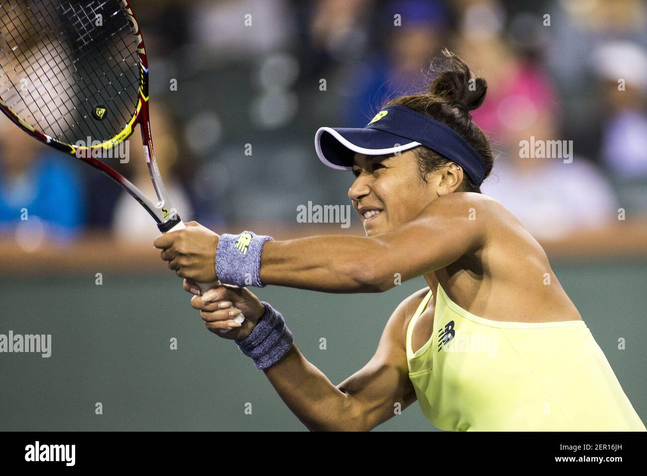 08. März 2018: Heather Watson (GBR) besiegt von Victoria Azarenka (BLR ...