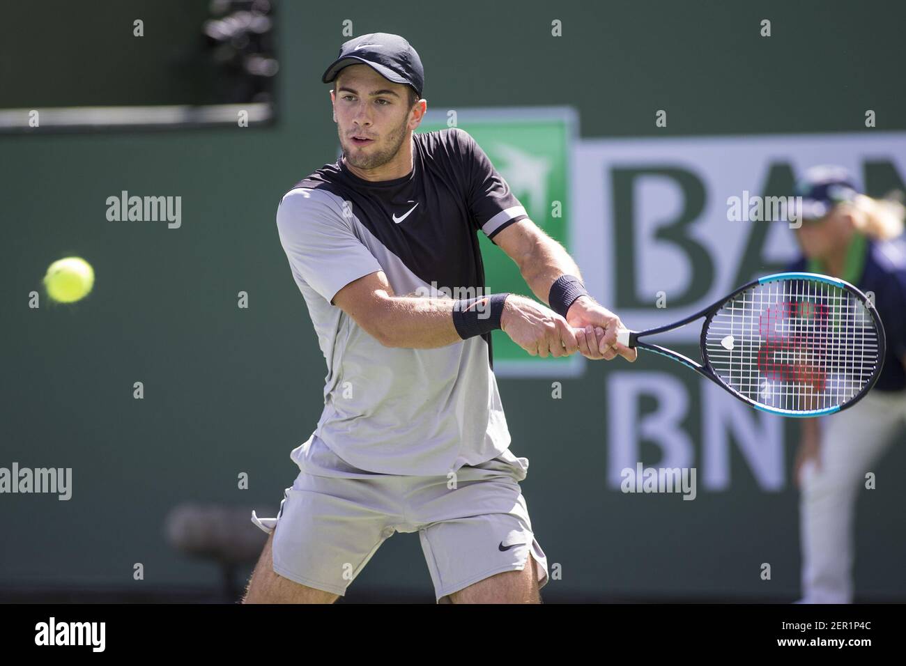 14. März 2018: Borna Coric (CRO) besiegte Taylor Fritz (USA) 6-2, 6-7(6 ...