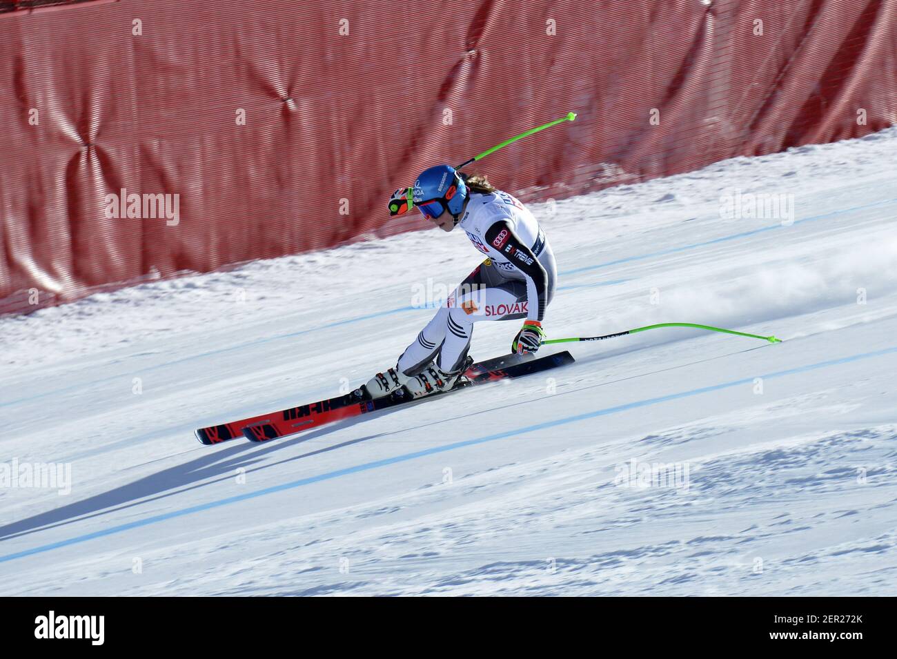 La Volata, Val di Fassa, Italien, 28 Feb 2021, Petra Wlhova im Jahr ...