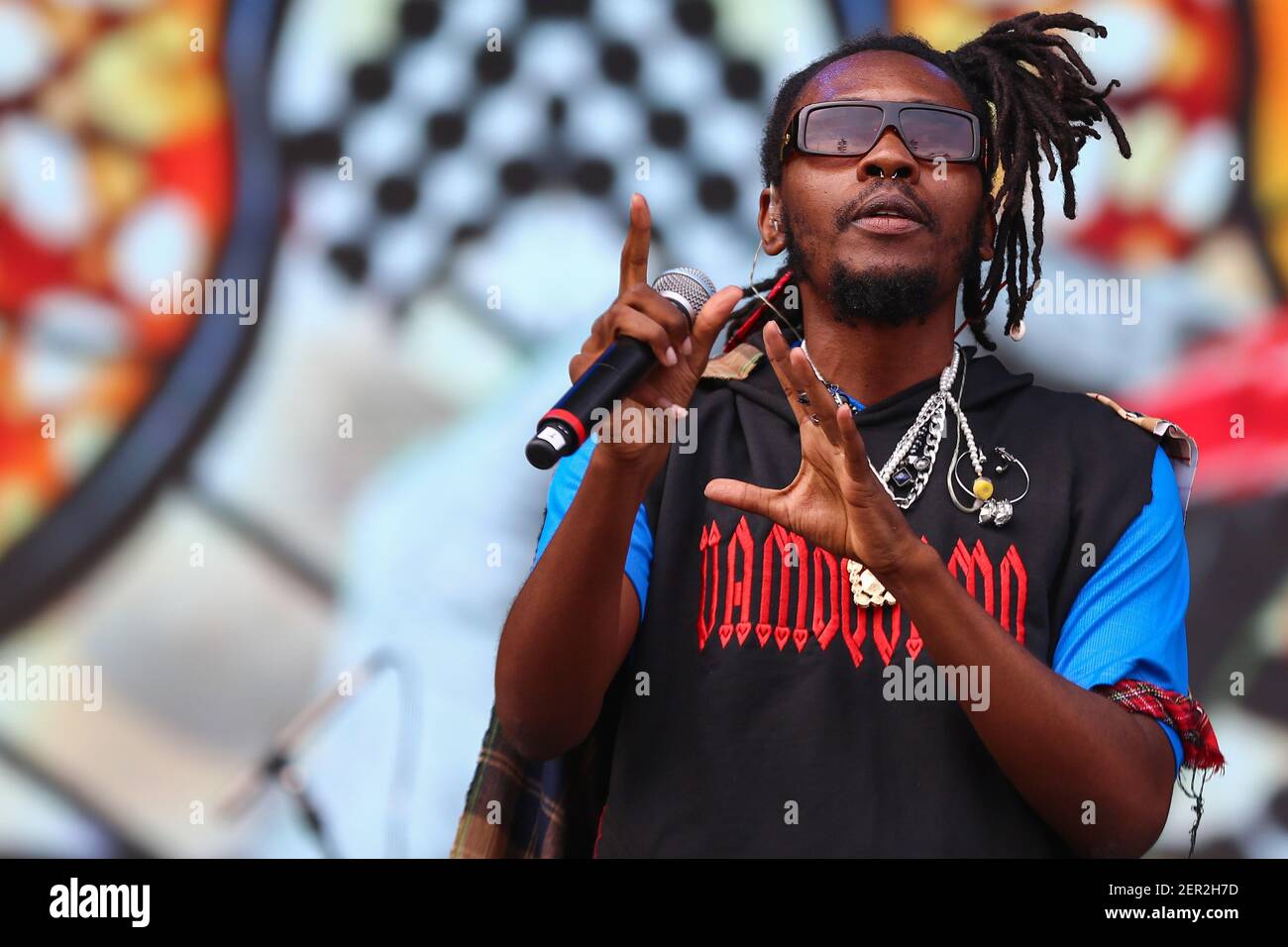 Vorstellung des Rappers Rincon Sapiência am ersten Tag des Das ...