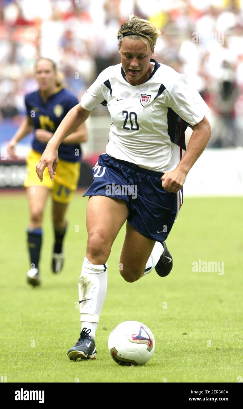 Abby Wambach aus den Vereinigten Staaten (U20) während eines FIFA ...