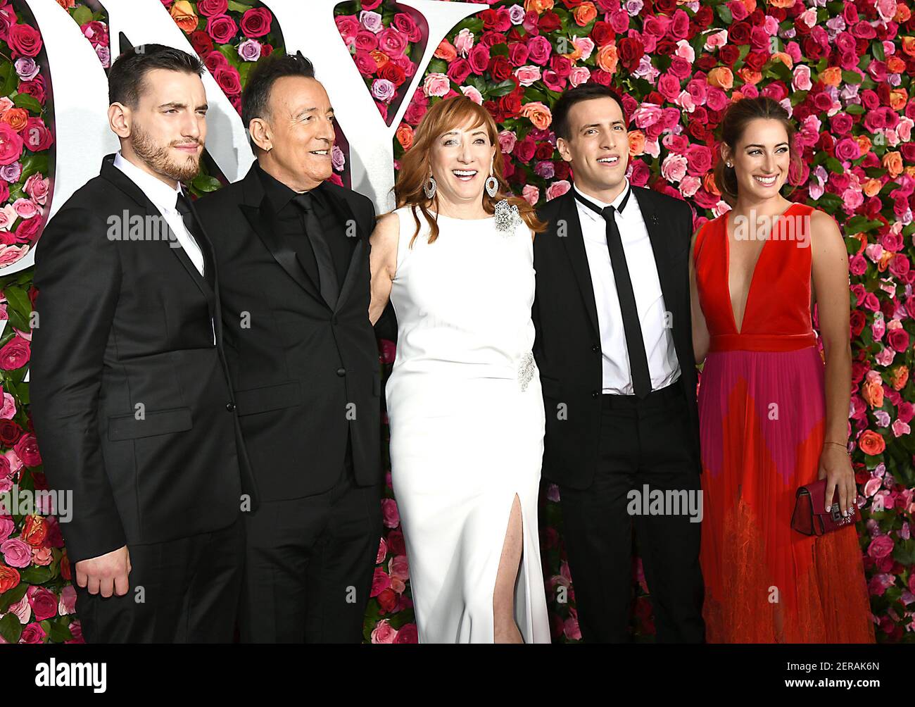 Bruce Springsteen und seine Frau Patti Scialfa und seine Kinder, Ehan ...