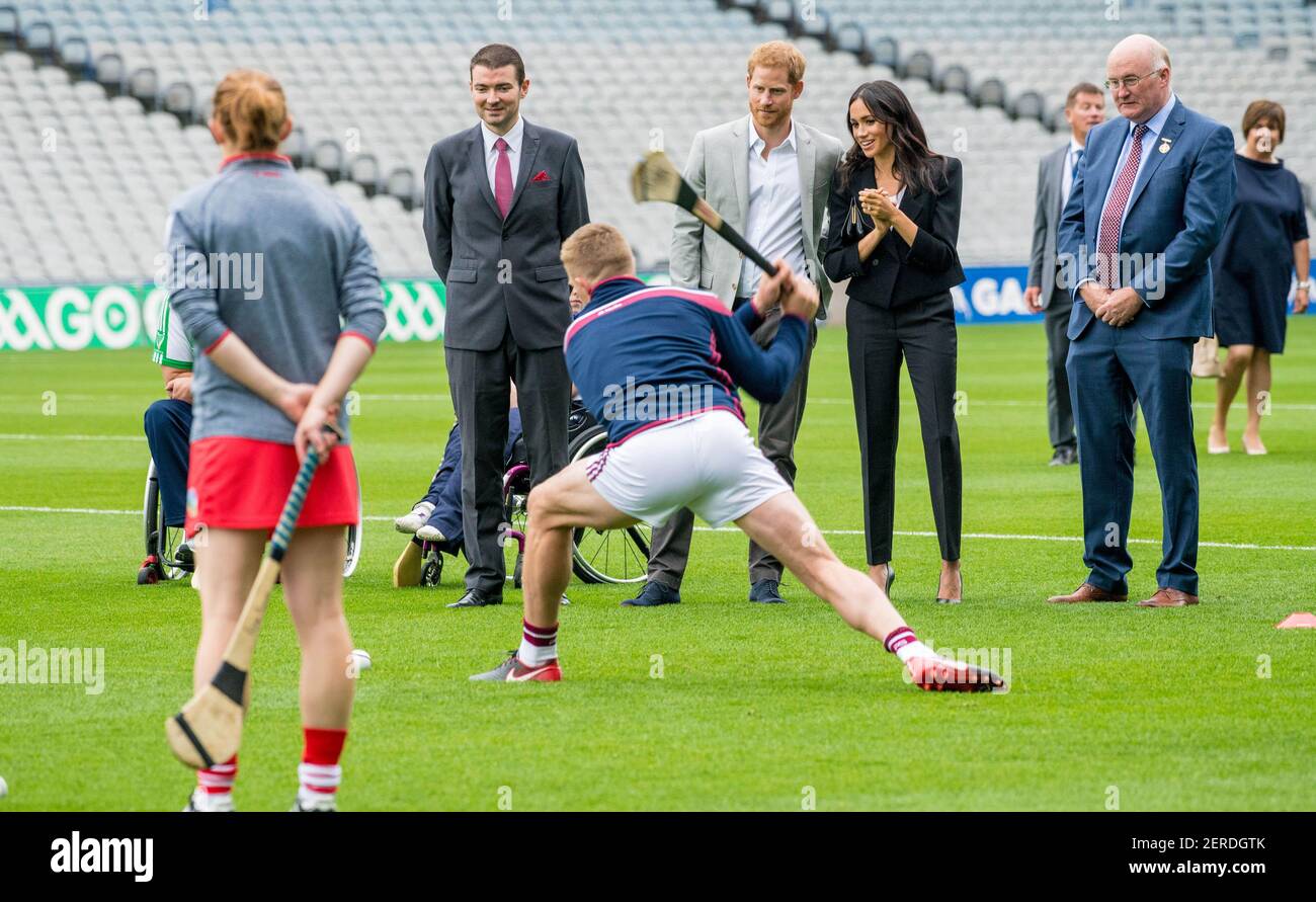 11-07-2018 Croke Meghan Markle und Prince Harry besuchen den Croke Park ...