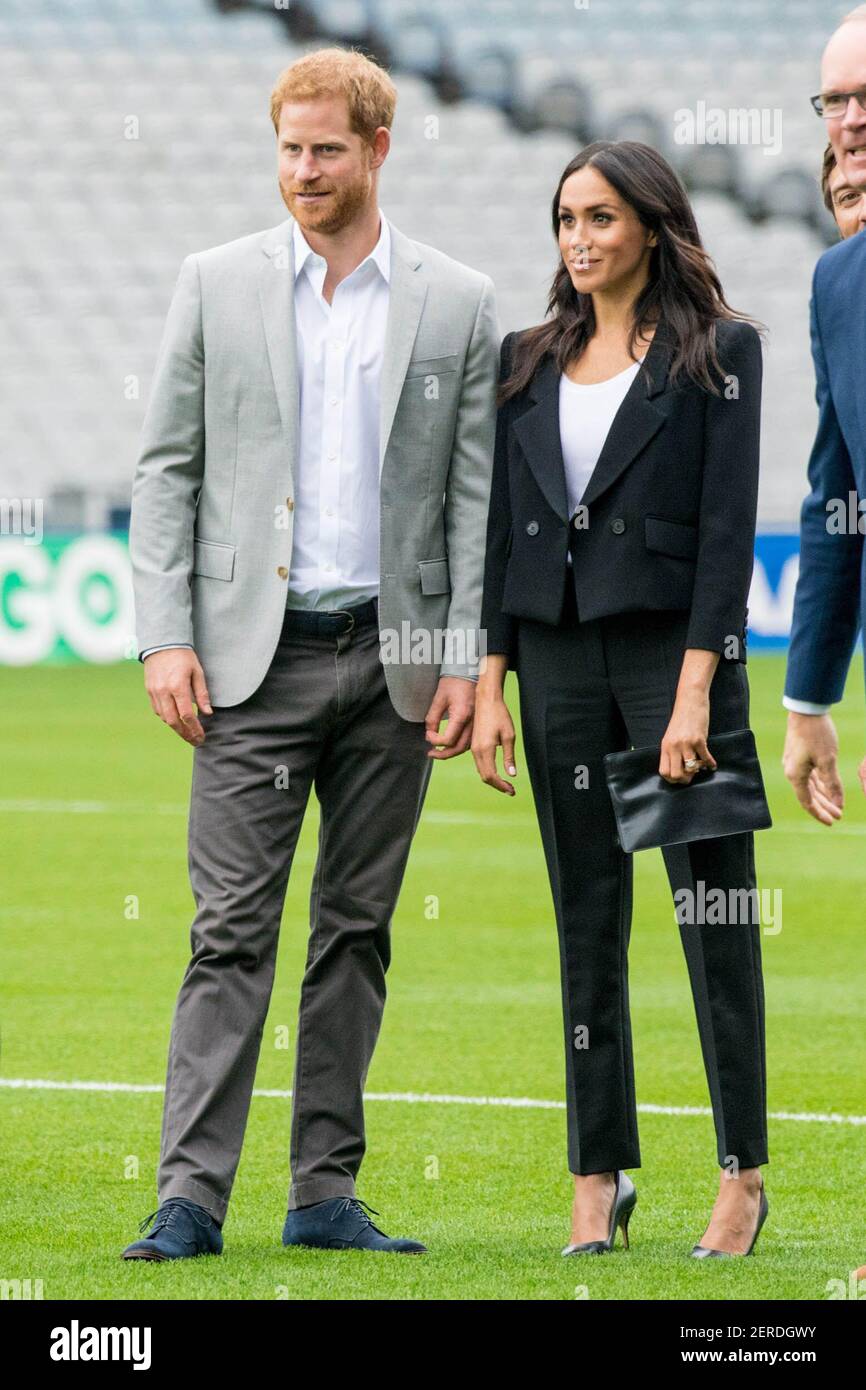 11-07-2018 Croke Meghan Markle und Prince Harry besuchen den Croke Park, Heimat des Gälischen ...