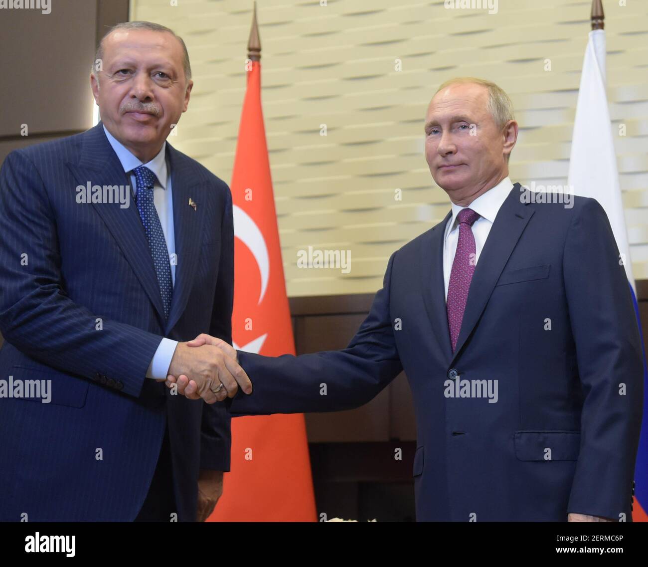 Russische Präsident Wladimir Putin Arbeitsreise nach Sotschi. Der ...