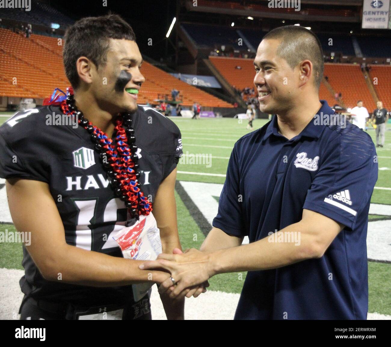 20. Oktober 2018 - Nevada Tight Ends Trainer und Hawaii Warrior Legende ...