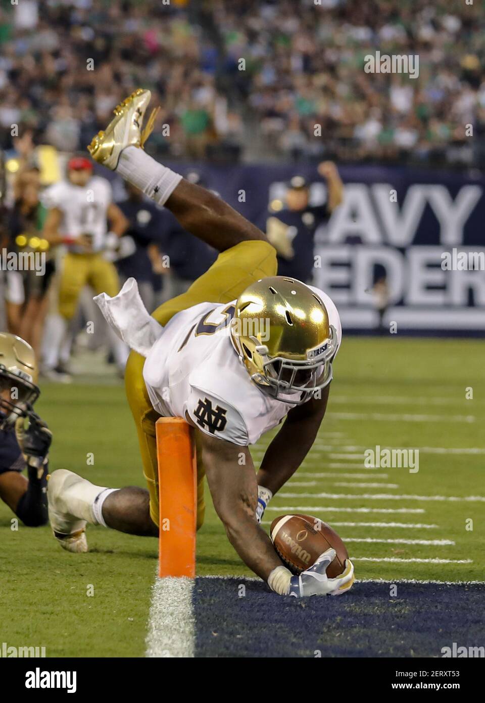 Oktober 27,2018: Notre Dame Fighting Irish Running Back Dexter Williams ...