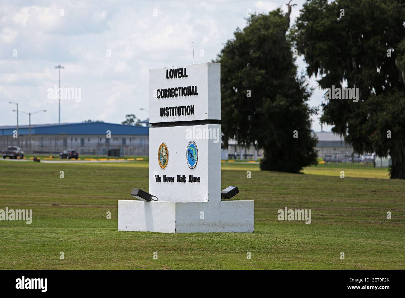 Der Haupteingang der Lowell Correctional Institution am 19. August 2018 ...