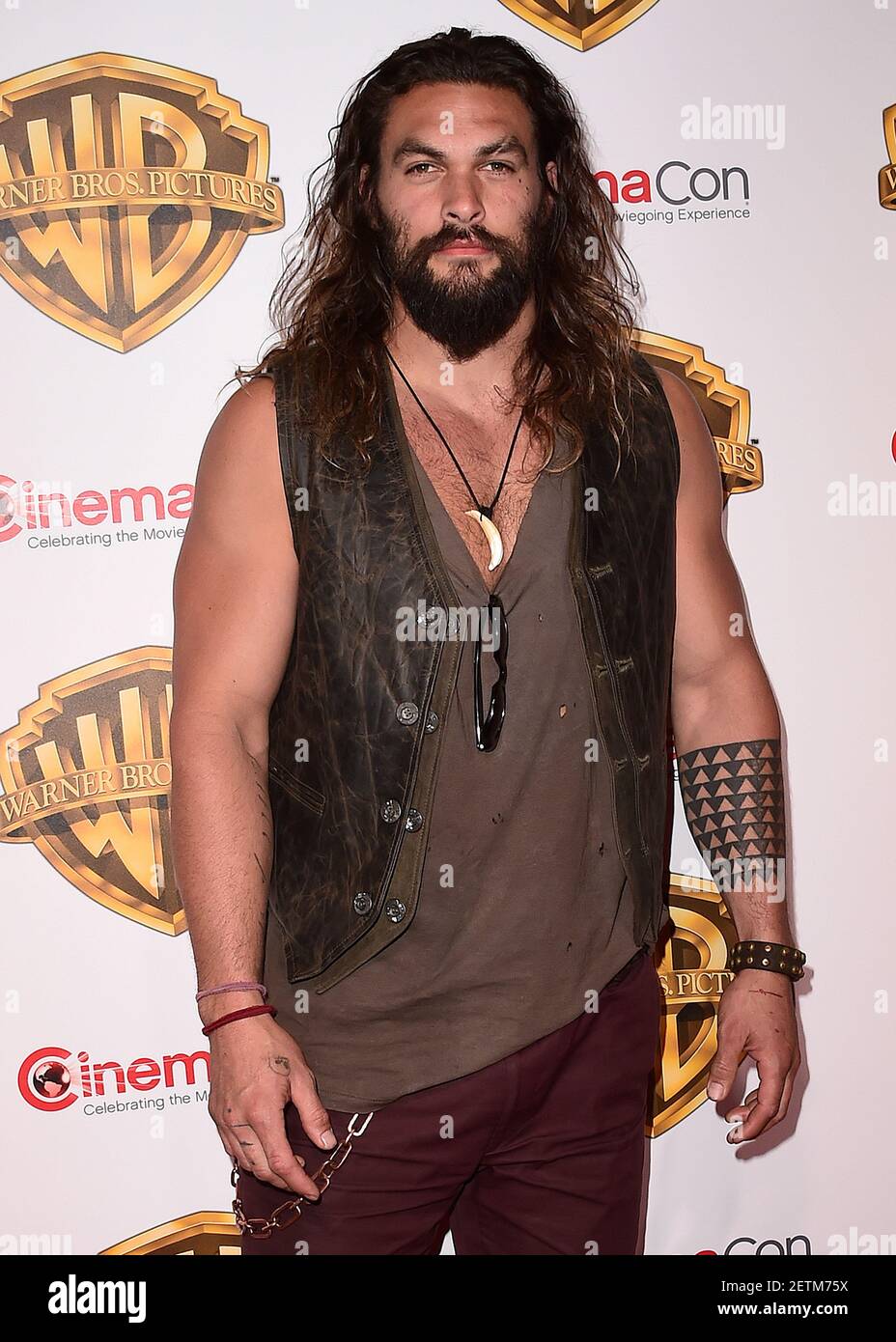 LAS VEGAS, NV - 29. MÄRZ: Jason Mamoa beim CinemaCon 2017 Warner ...