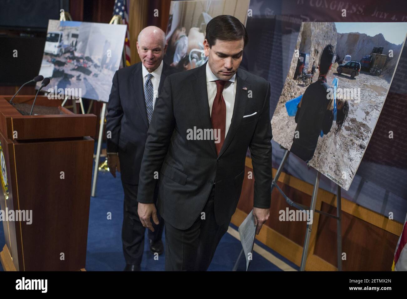 VEREINIGTE STAATEN - APRIL 5: SENS. Marco Rubio, R-Fla., rechts, und ...