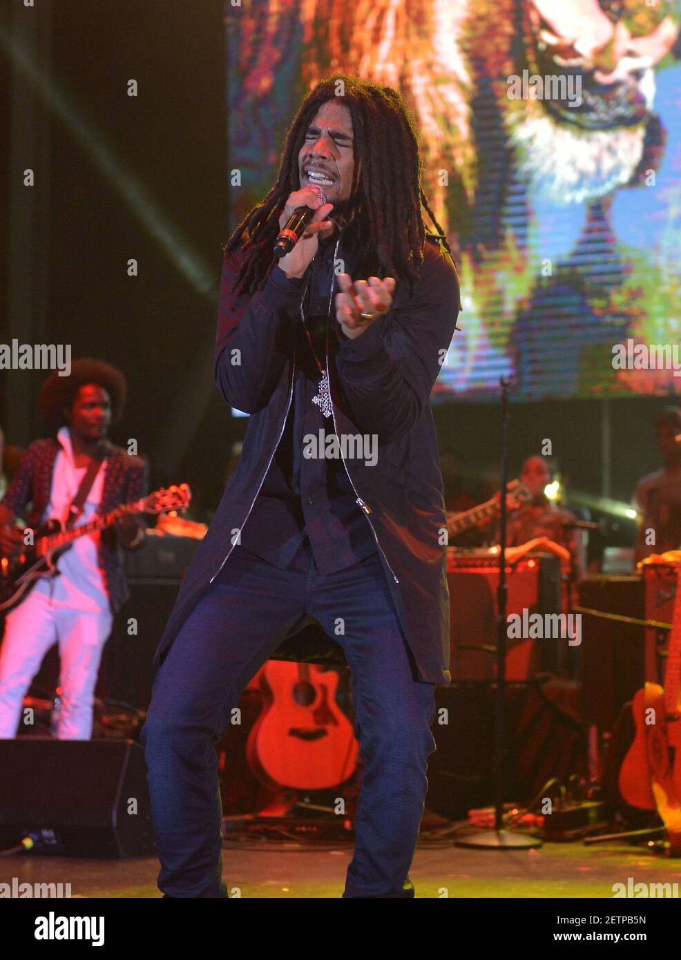 MIAMI, FL - 22. APRIL: Skip Marley tritt am 22. April 2017 beim Kaya ...