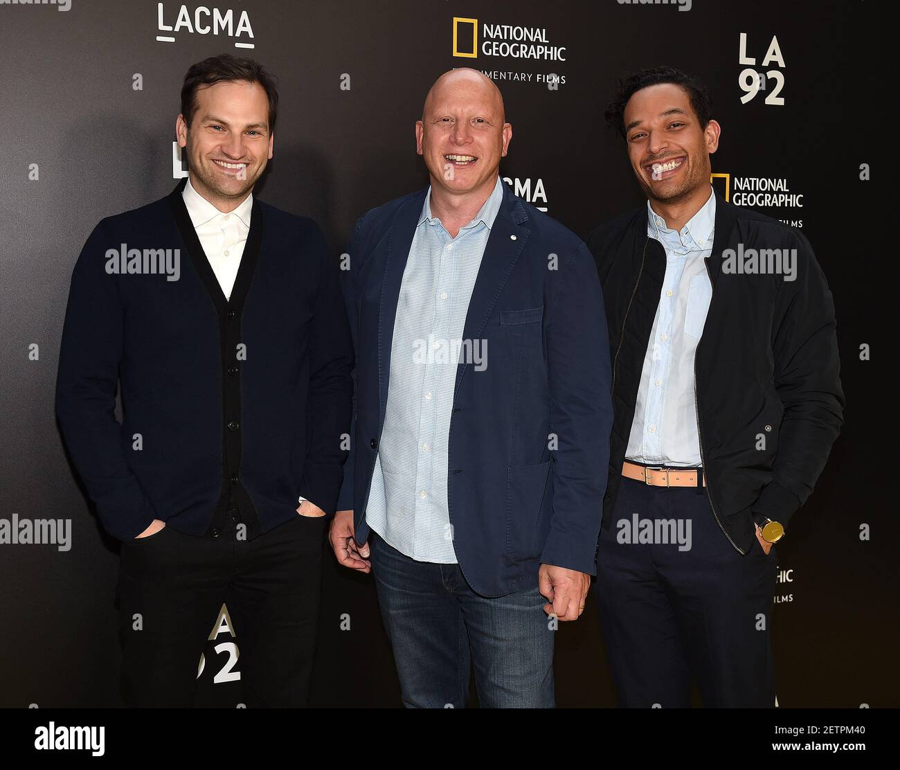 LOS ANGELES - APRIL 27: Die Filmemacher Dan Lindsay (L) und T.J. Martin ...