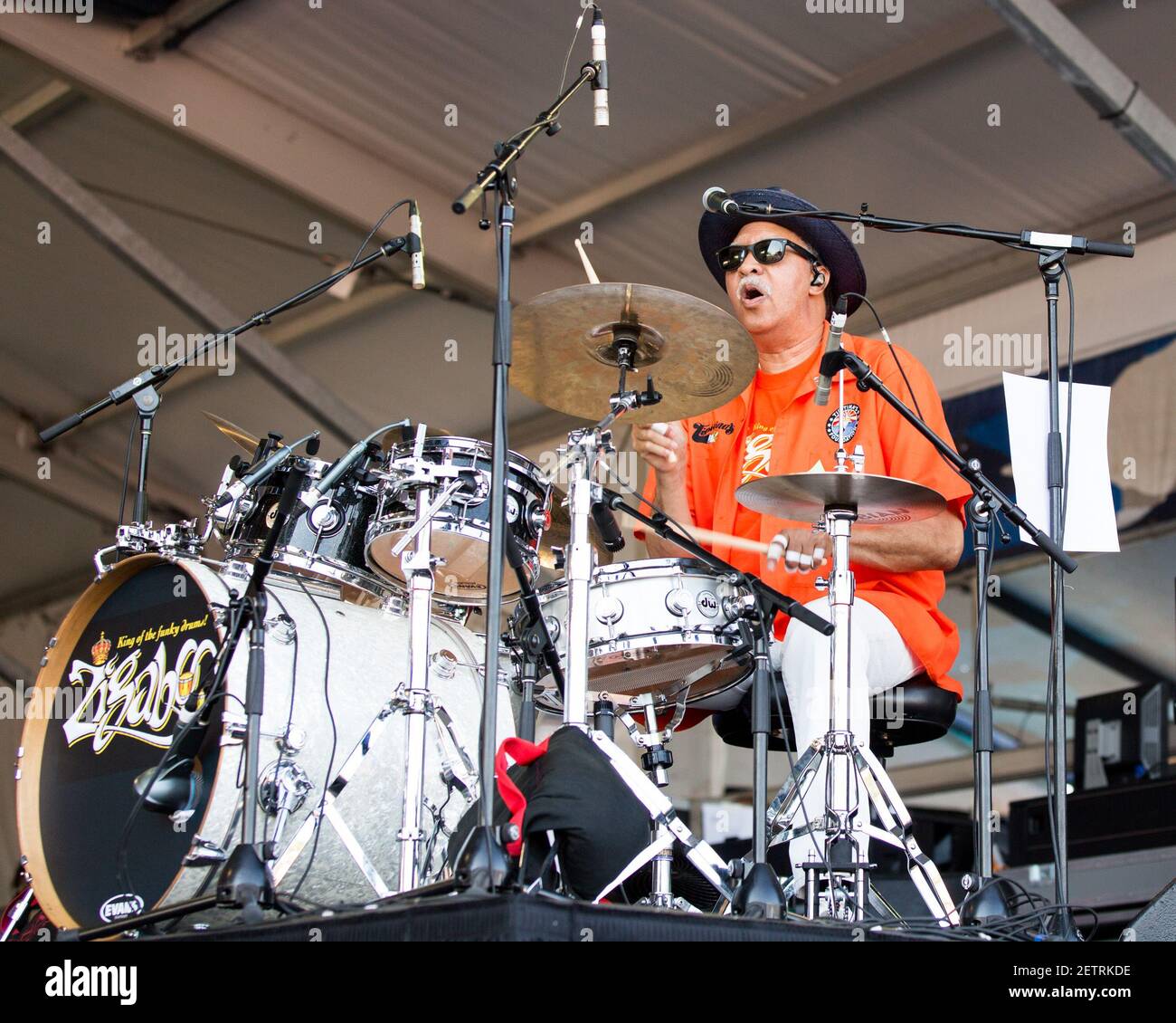 Zigaboo Modelliste der Meter beim New Orleans Jazz & Heritage Festival ...