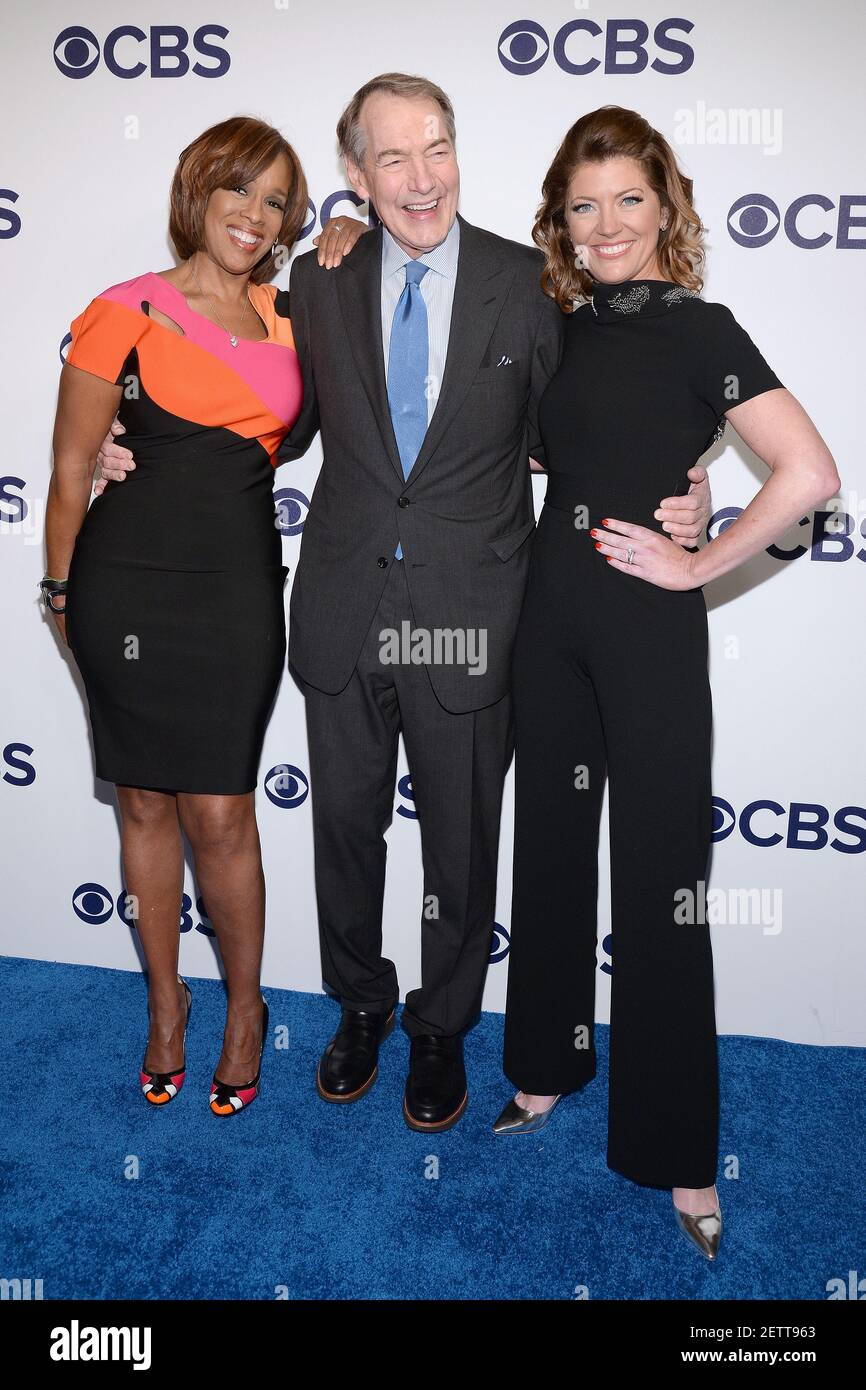 (L-R) Gayle King, Charlie Rose und Norah O'Donnell nehmen am 17. Mai ...