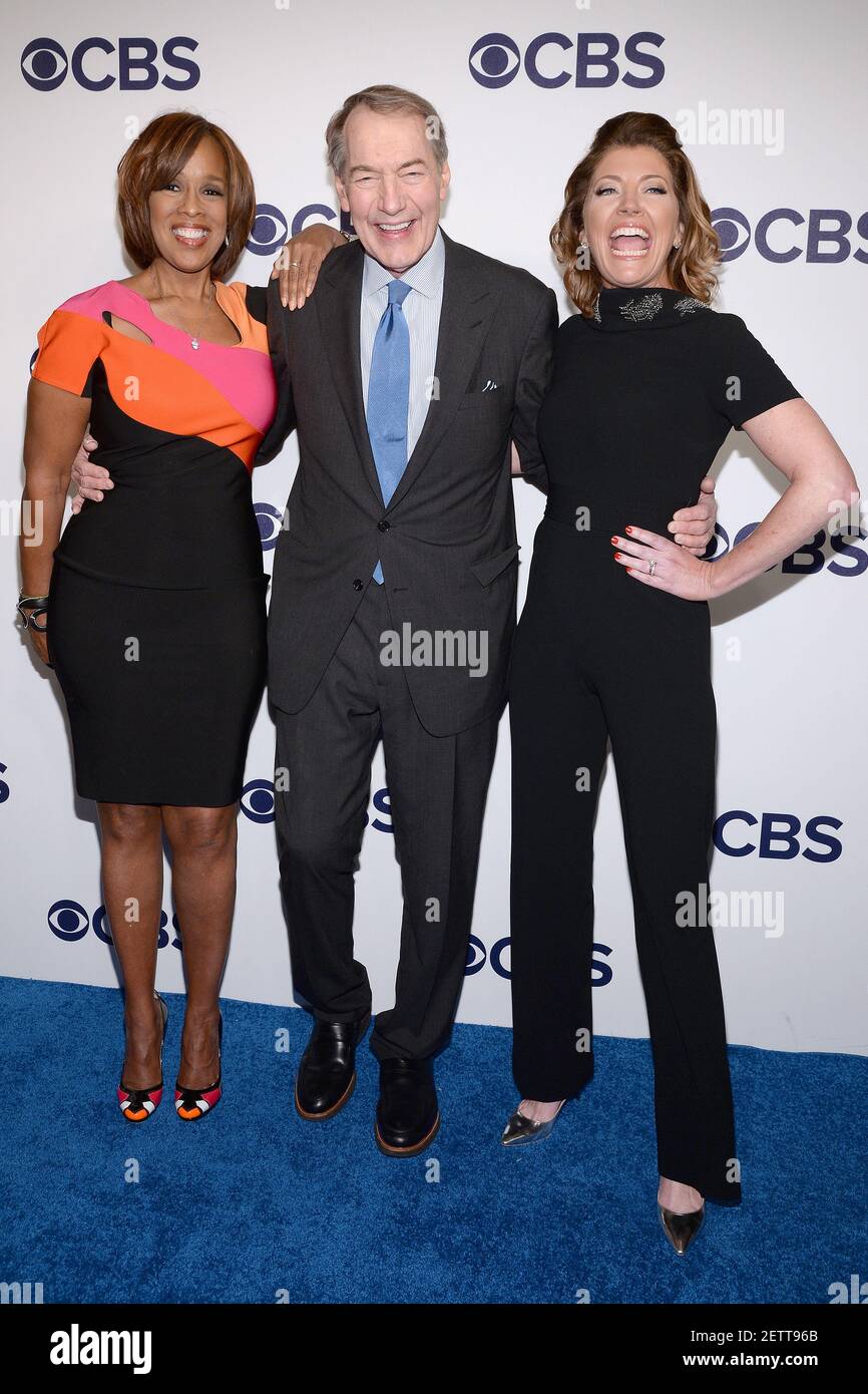 (L-R) Gayle King, Charlie Rose und Norah O'Donnell nehmen am 17. Mai ...