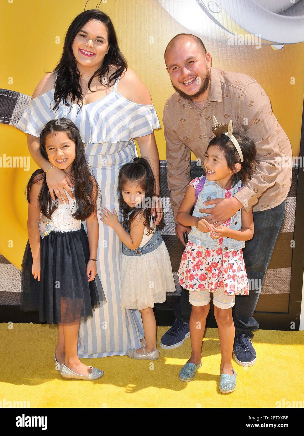 Jenicka Lopez, Mikey Rivera und Kids kommen bei der 'Despicable Me 3 ...