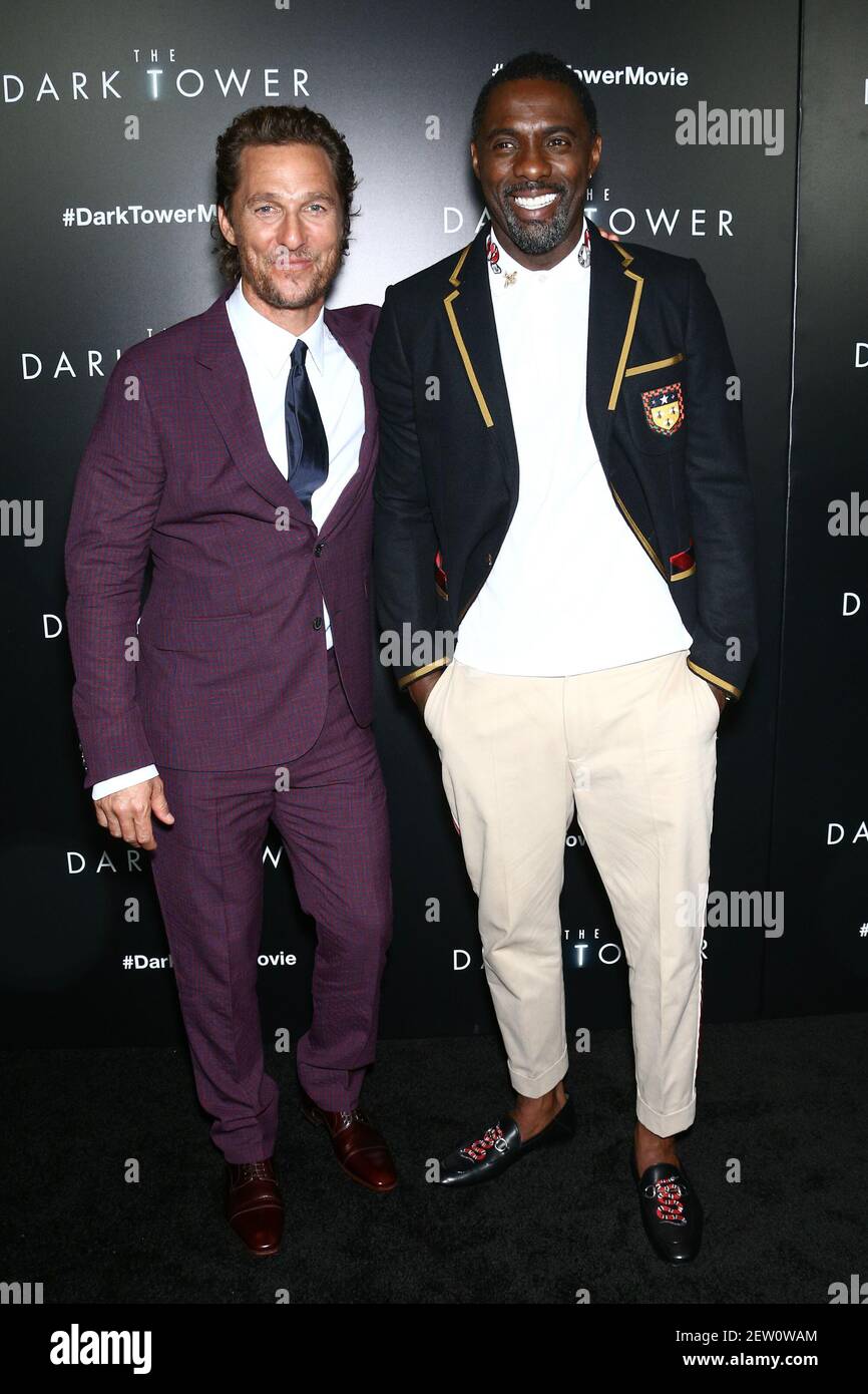 Matthew McConaughey, Idris Elba besucht den DUNKLEN TURM New York ...
