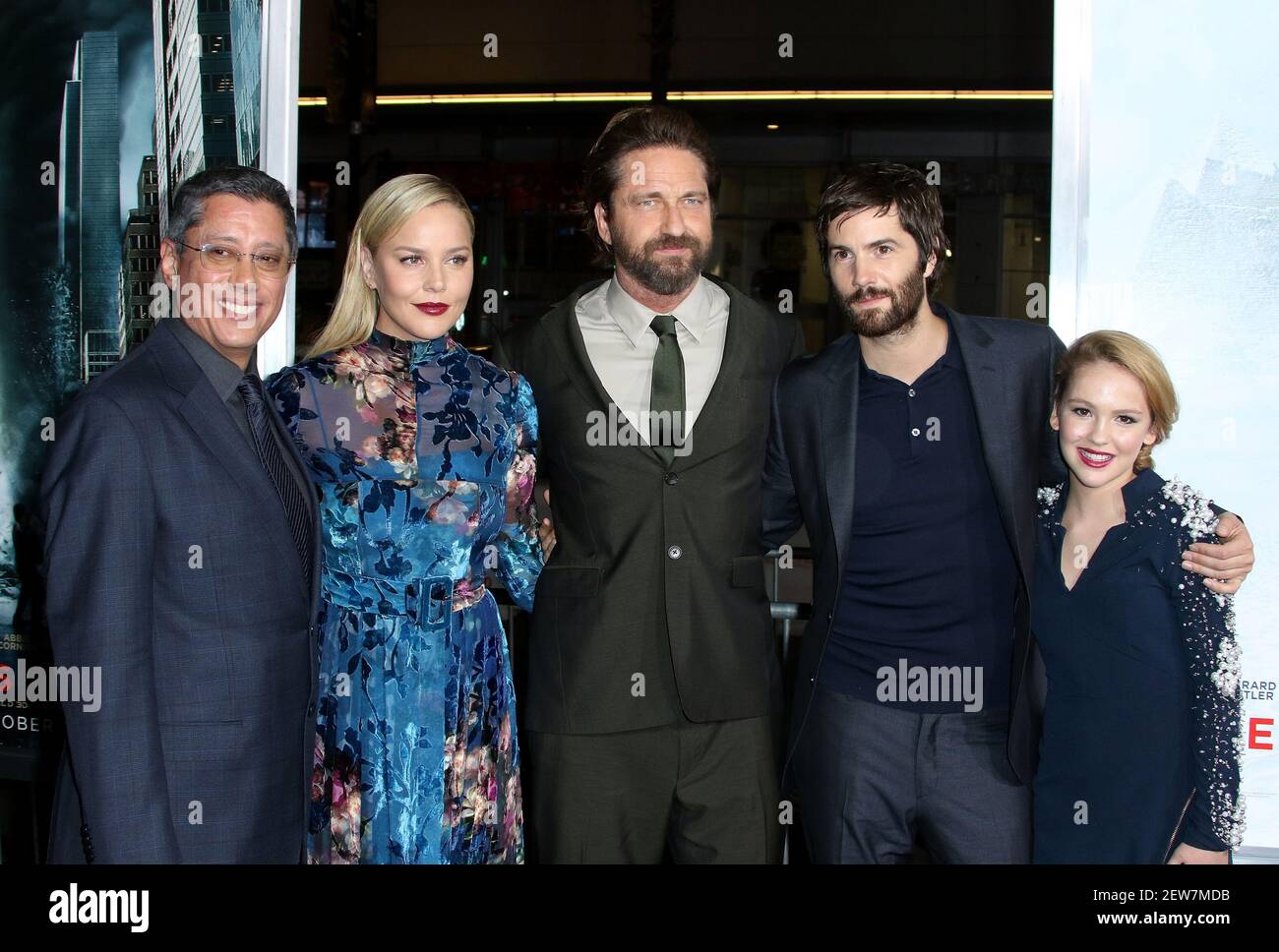 (L-R) Dean Devlin, Abbie Cornish, Gerard Butler, Jim Sturgess und ...