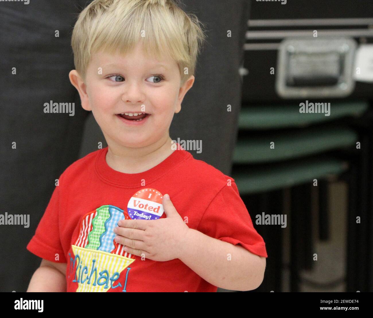 Michael Held III, 2, von Biloxi, Mississippi, hat am Dienstag, den 8 ...