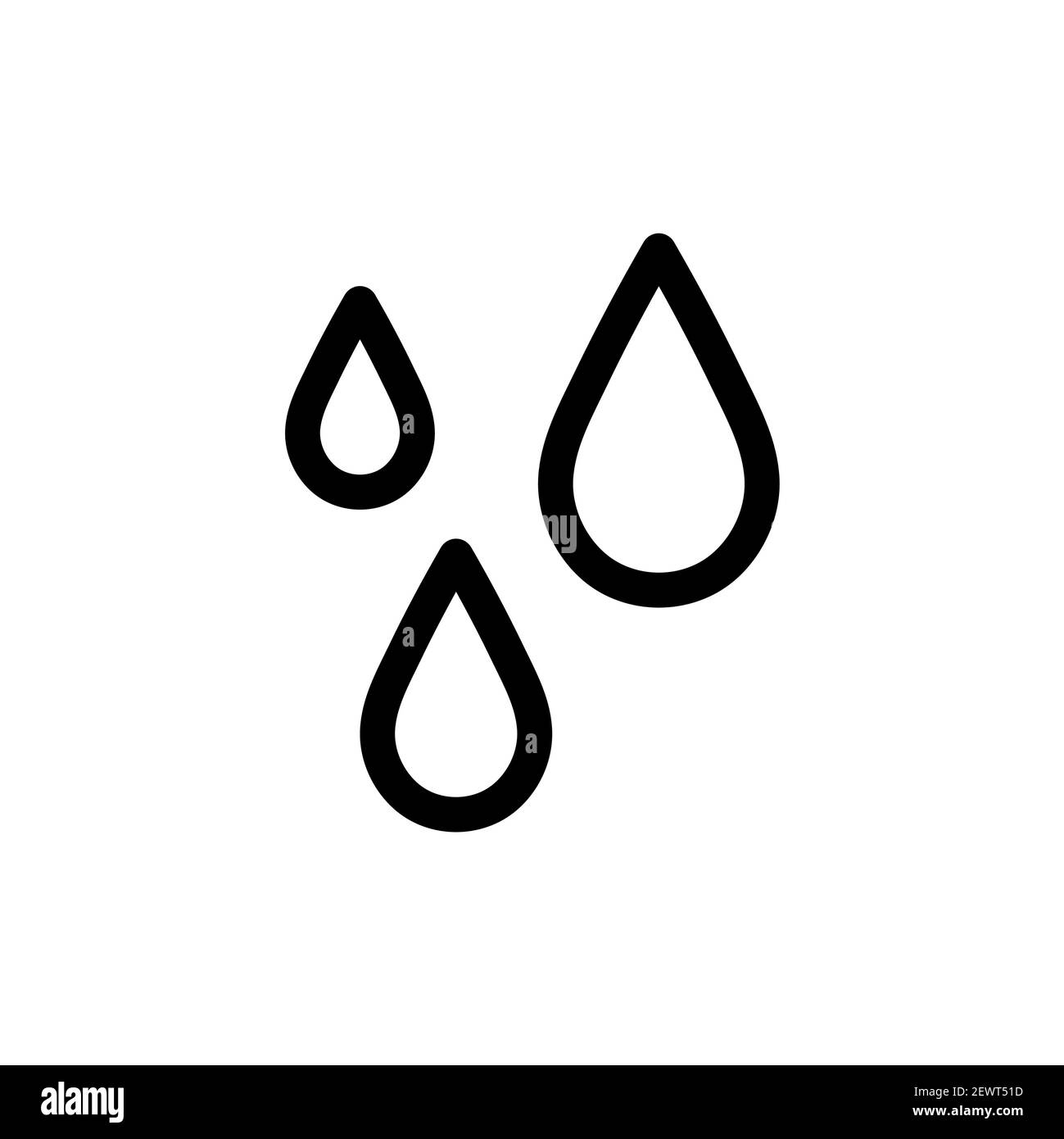 Schwarzer Wassertropfenvektor