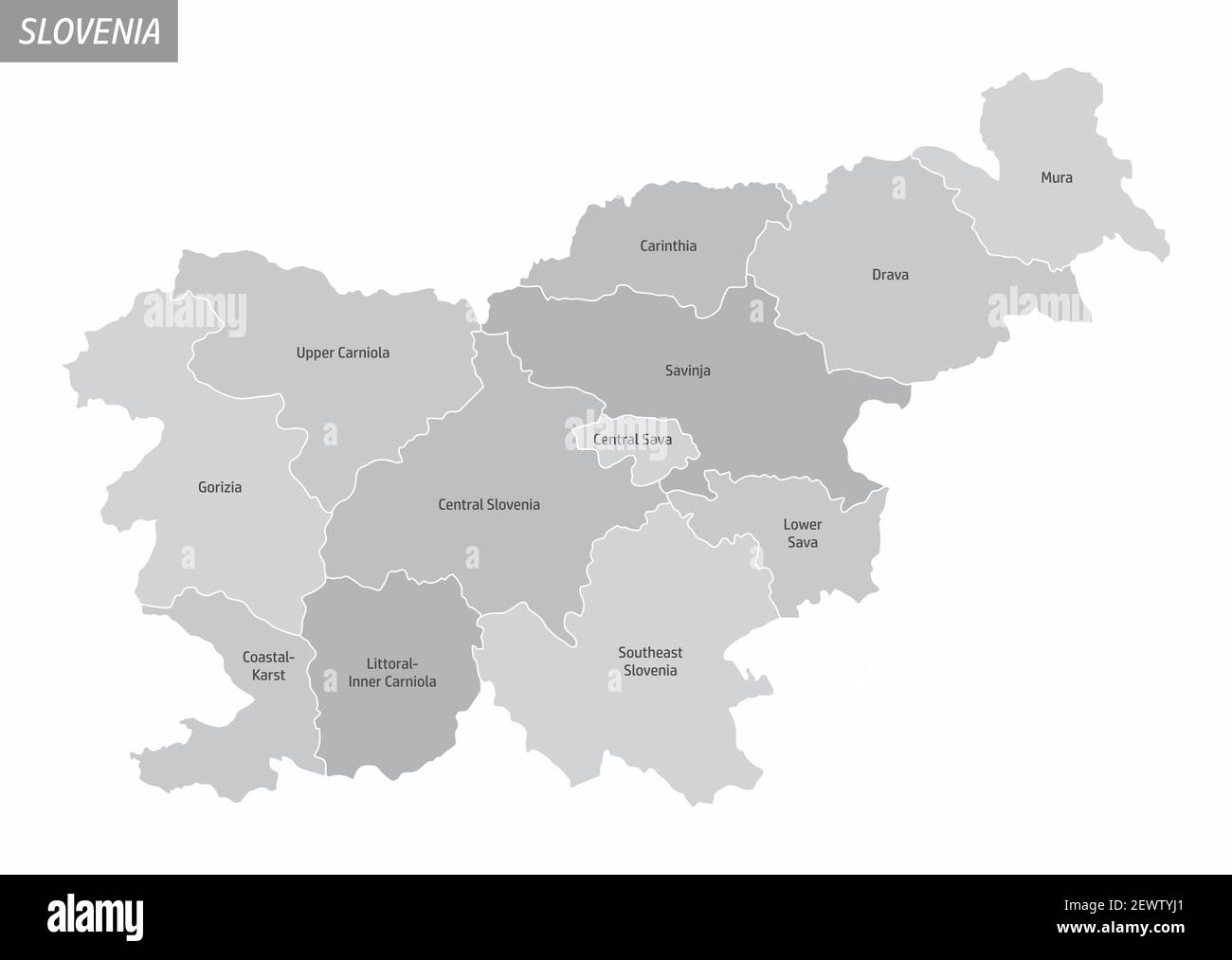 Slowenien karte -Fotos und -Bildmaterial in hoher Auflösung – Alamy