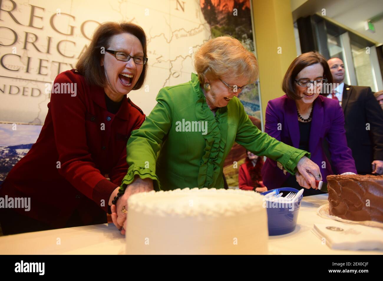 Die ehemalige Gouverneurin Barbara Roberts und die bald anfndige ...