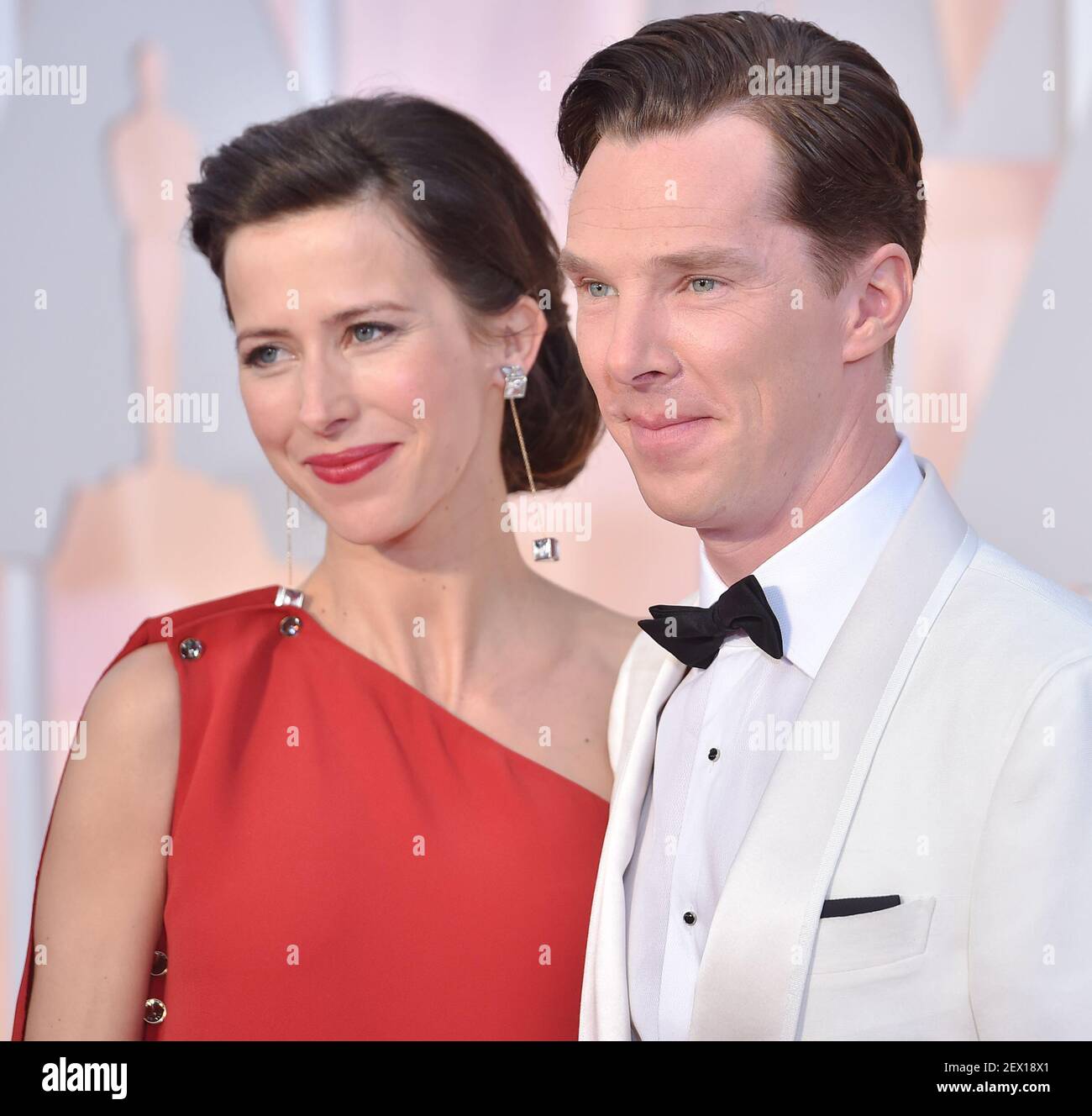 Der beste Schauspieler-Nominierte Benedict Cumberbatch und seine Frau ...