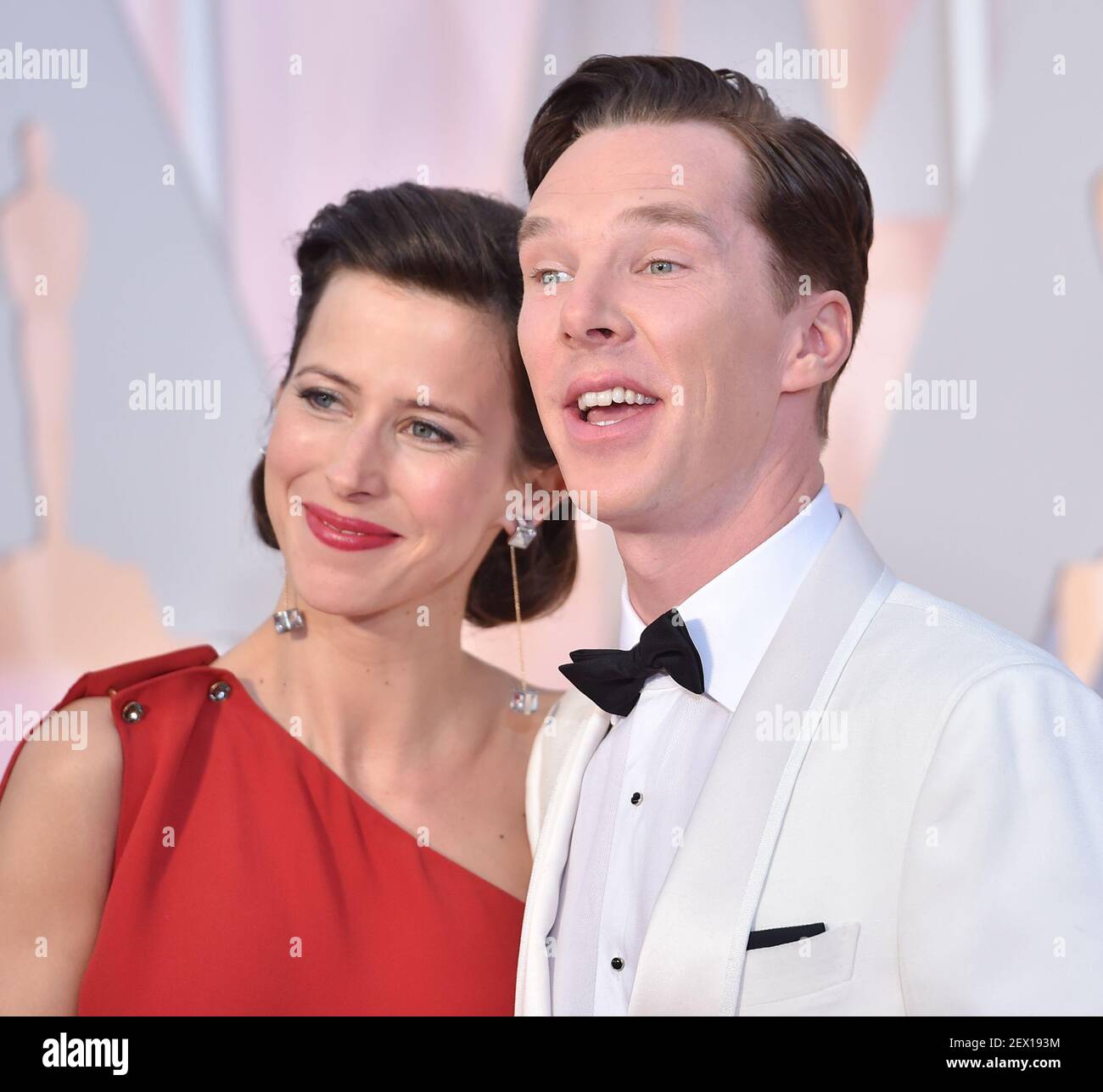 Der beste Schauspieler-Nominierte Benedict Cumberbatch und seine Frau ...