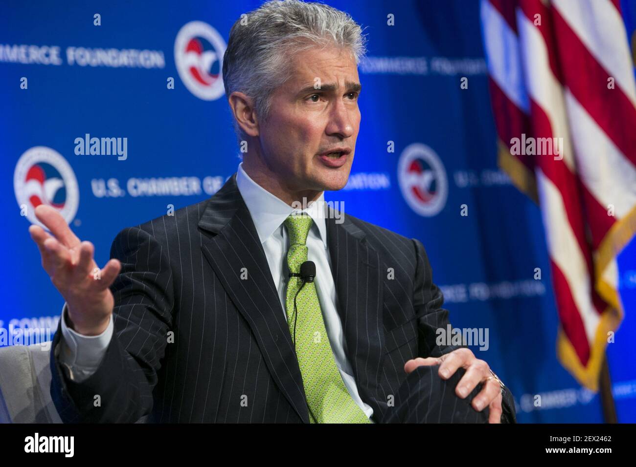 Jeff Smisek, Chairman, President & CEO von United Airlines, spricht am ...