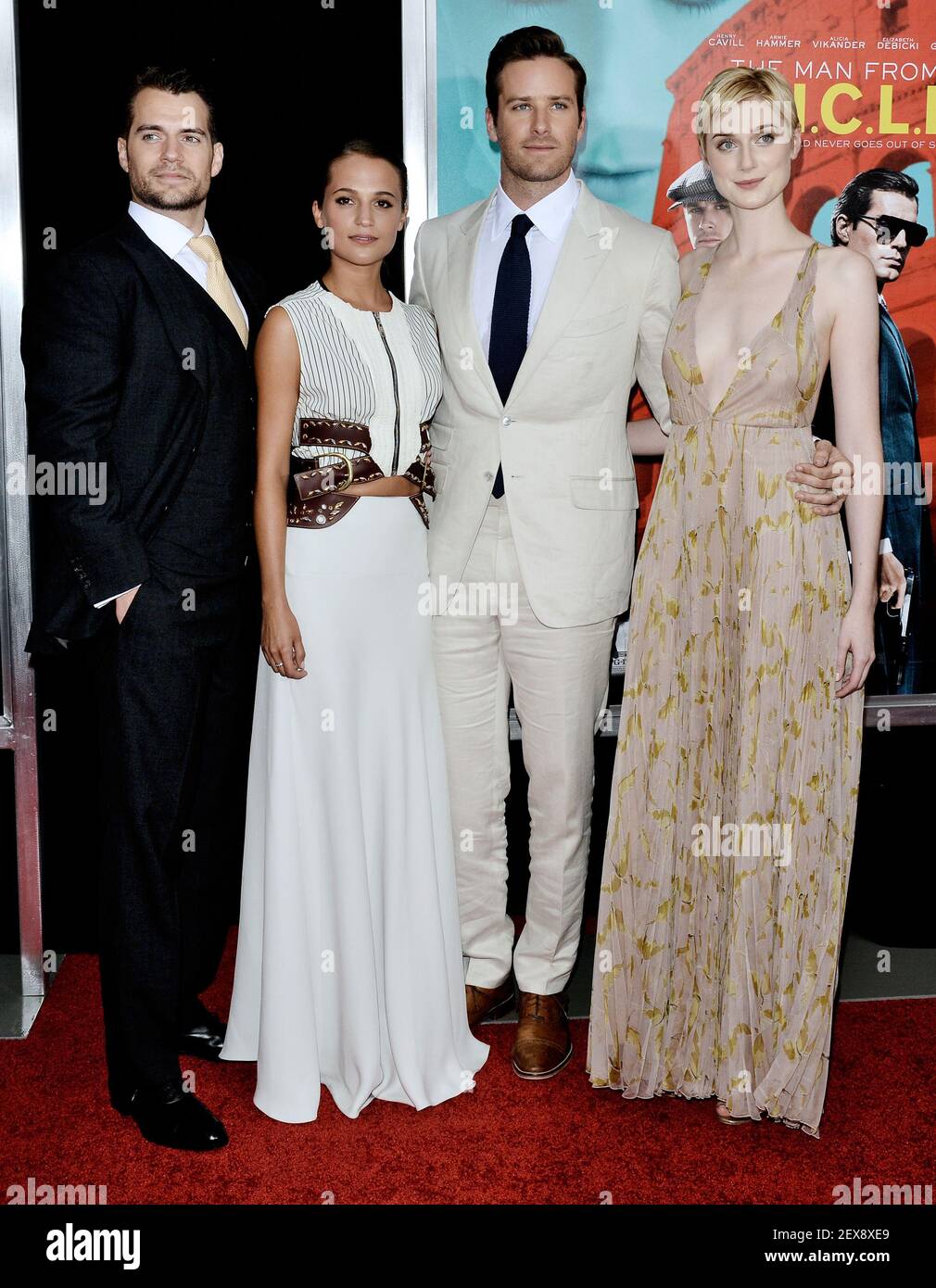 Henry Cavill, Alicia Vikander, Armie Hammer und Elizabeth Debicki New York Premiere von 'der ...