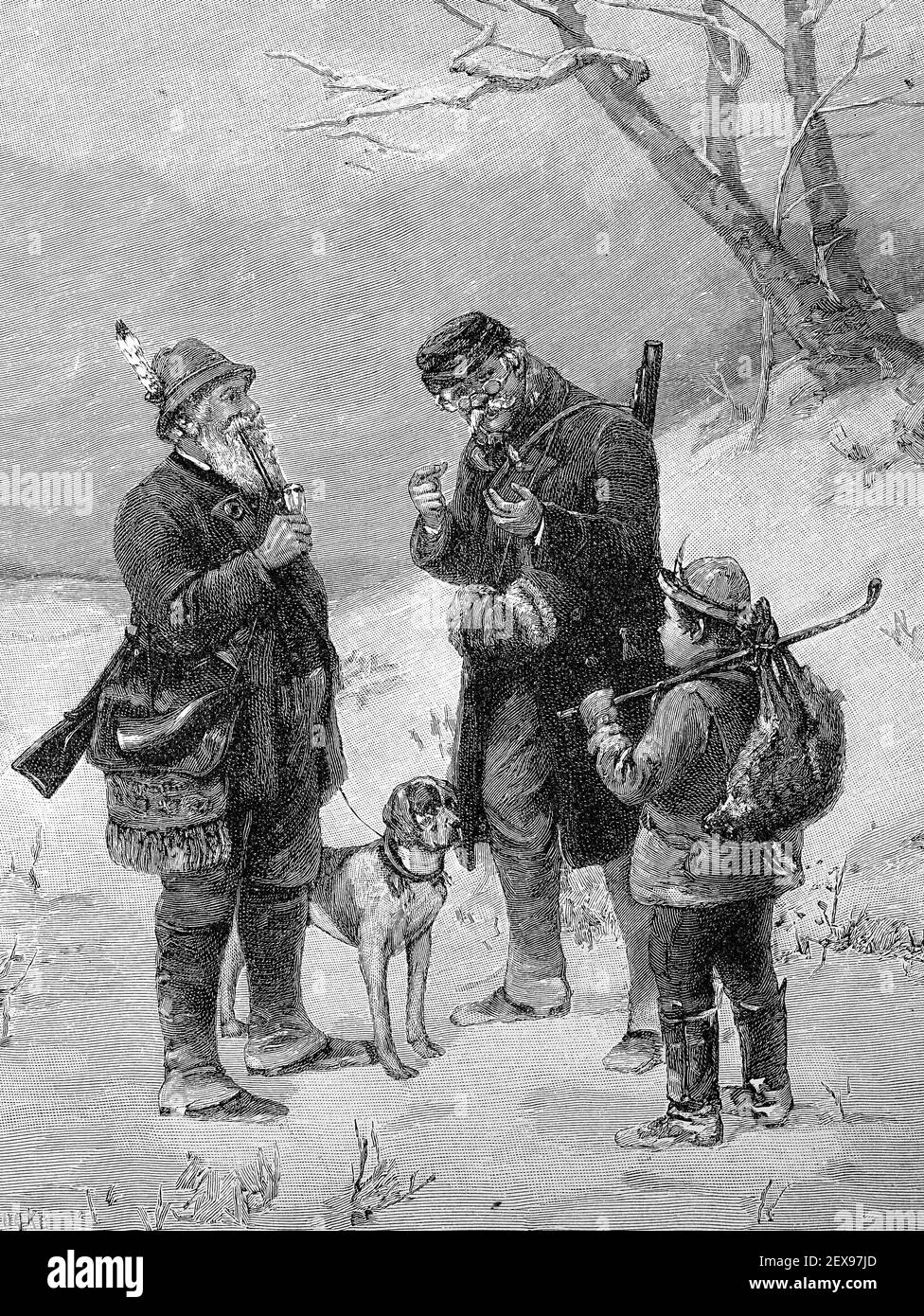 Jagdhund Zeichnung Schwarz Weiss Stockfotos und -bilder Kaufen - Alamy