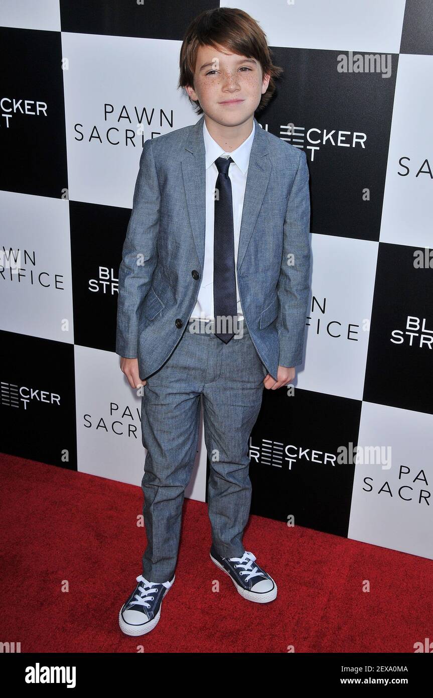Aiden Lovekamp kommt bei der 'Pawn Sacrifice' Los Angeles Premiere im ...