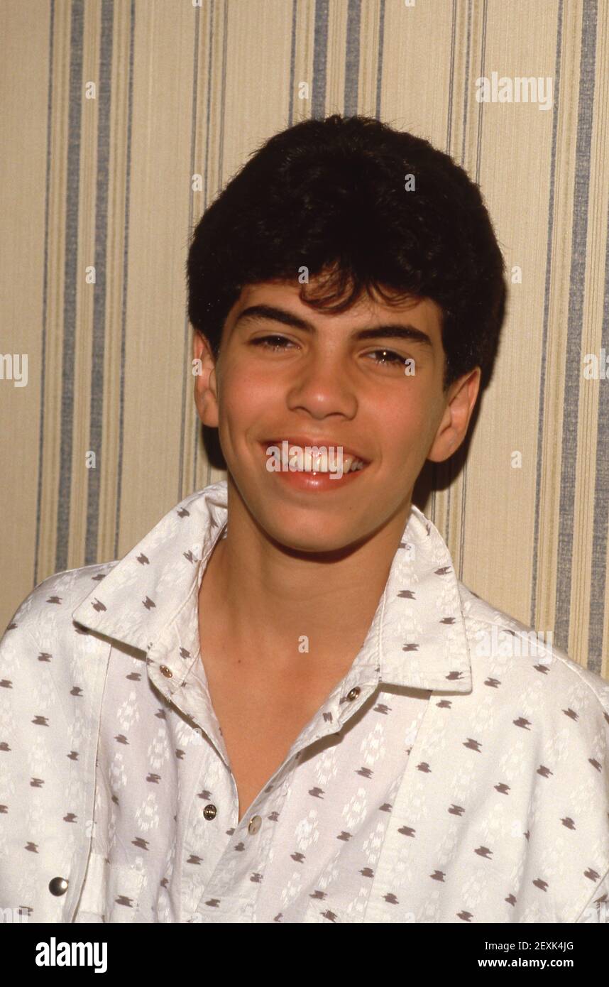 Ray Acevedo von Menudo im Century Plaza Hotel, Los Angeles, Kalifornien ...