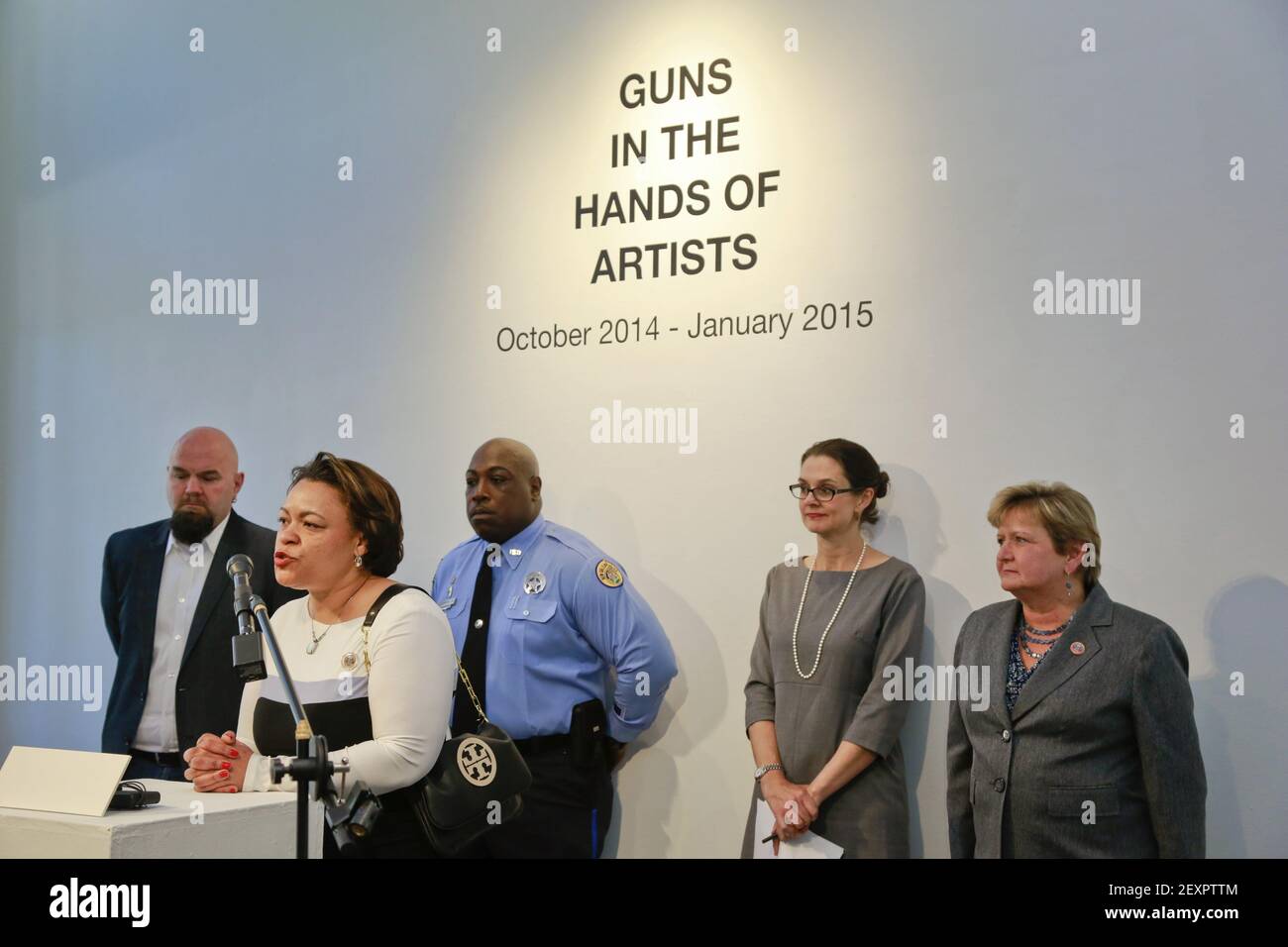 16. April 2014. Jonathan Ferrara Galerie, New Orleans, Louisiana. L/R ...