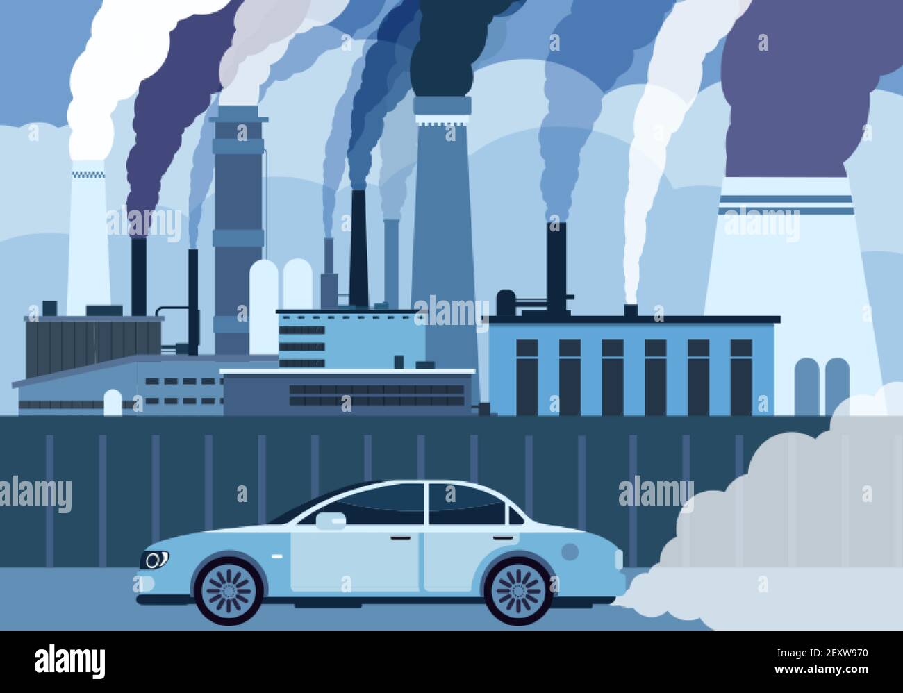 Verschmutzung rauch smog Stock-Vektorgrafiken kaufen - Alamy