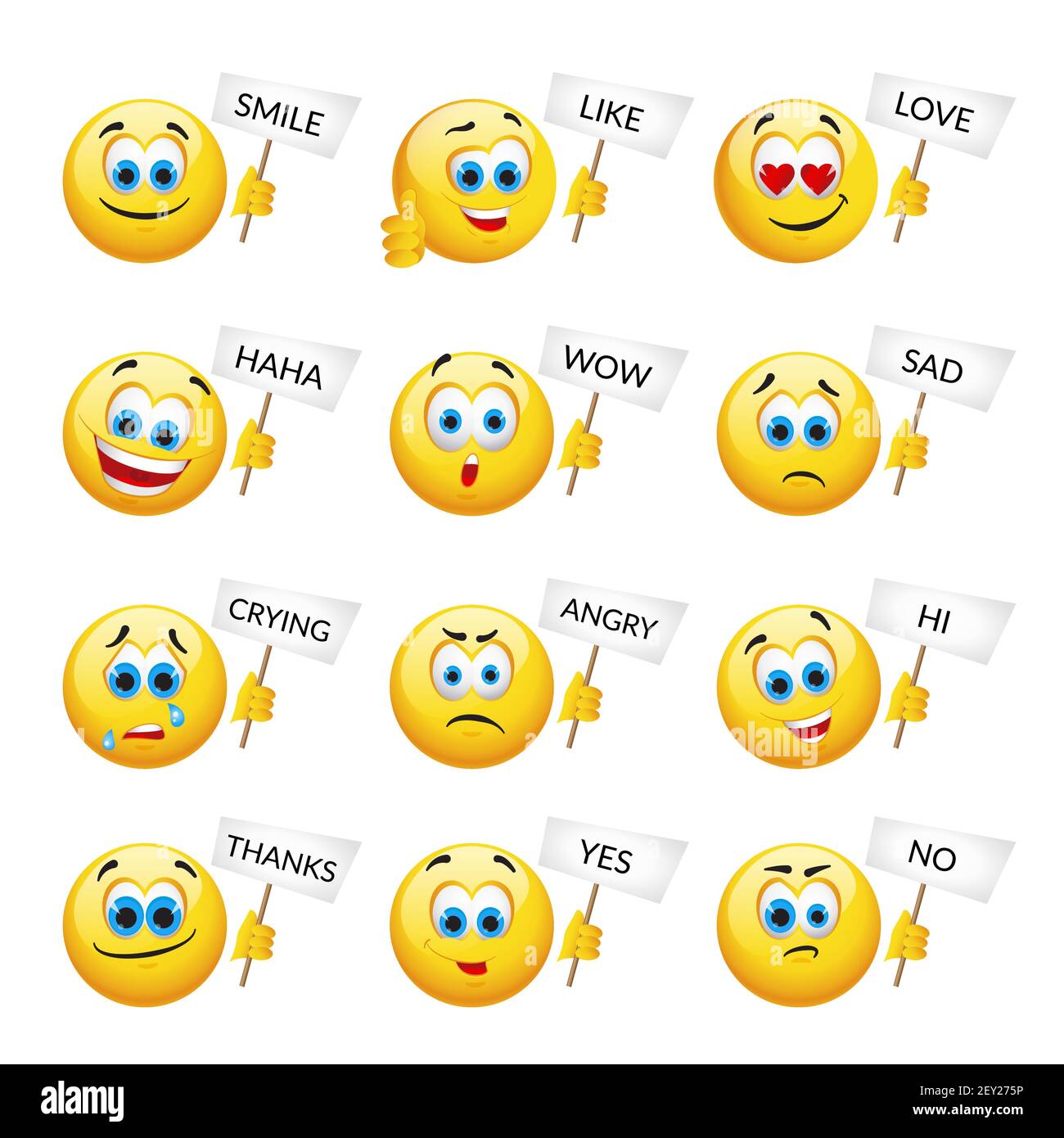 Emoji smiley Stock-Vektorgrafiken kaufen - Alamy