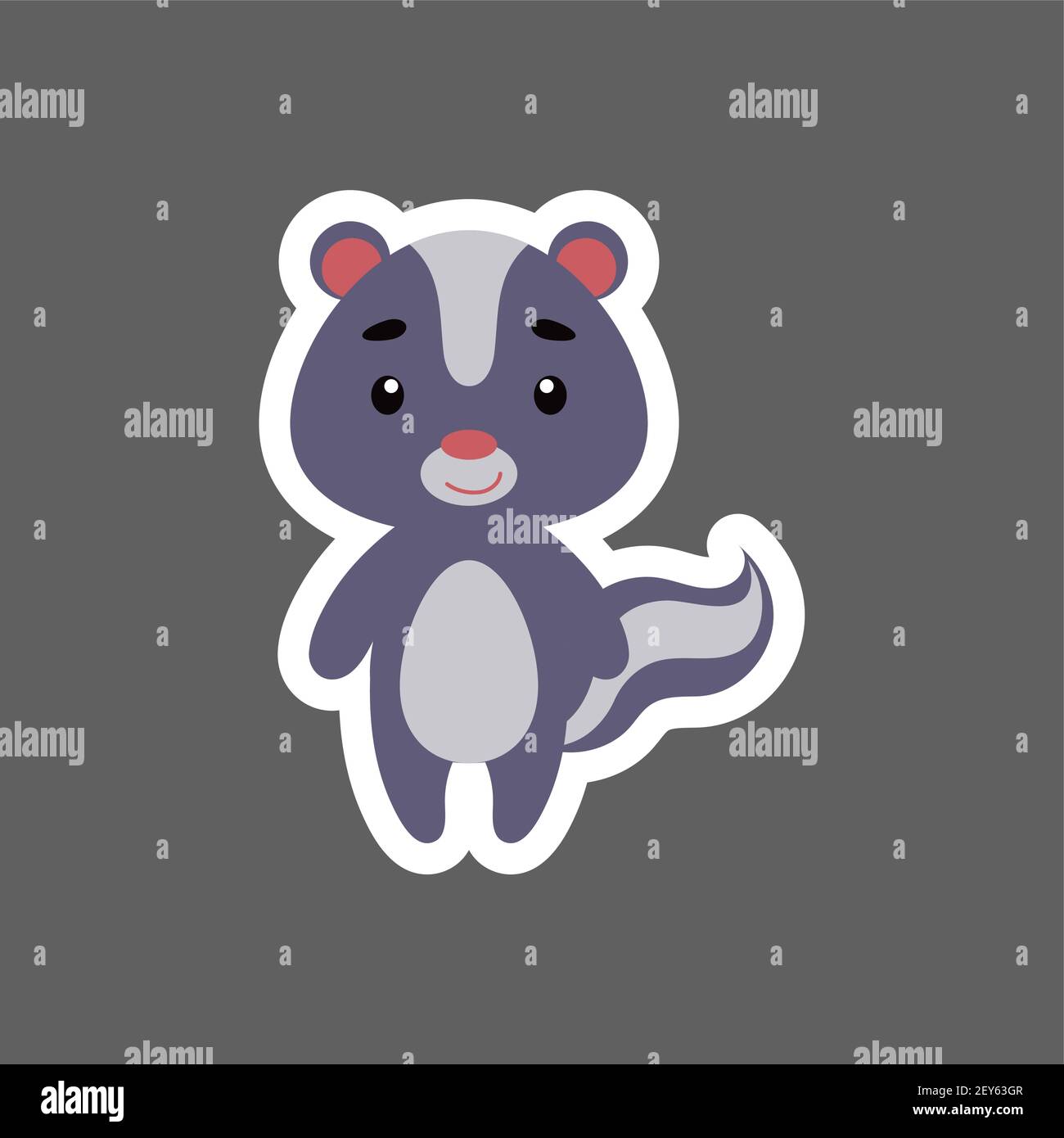 Kleines stinktier Stock-Vektorgrafiken kaufen - Alamy