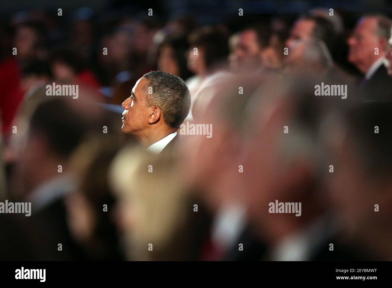 Präsident Barack Obama nimmt am 18. April 2013 in Boston, Massachusetts ...