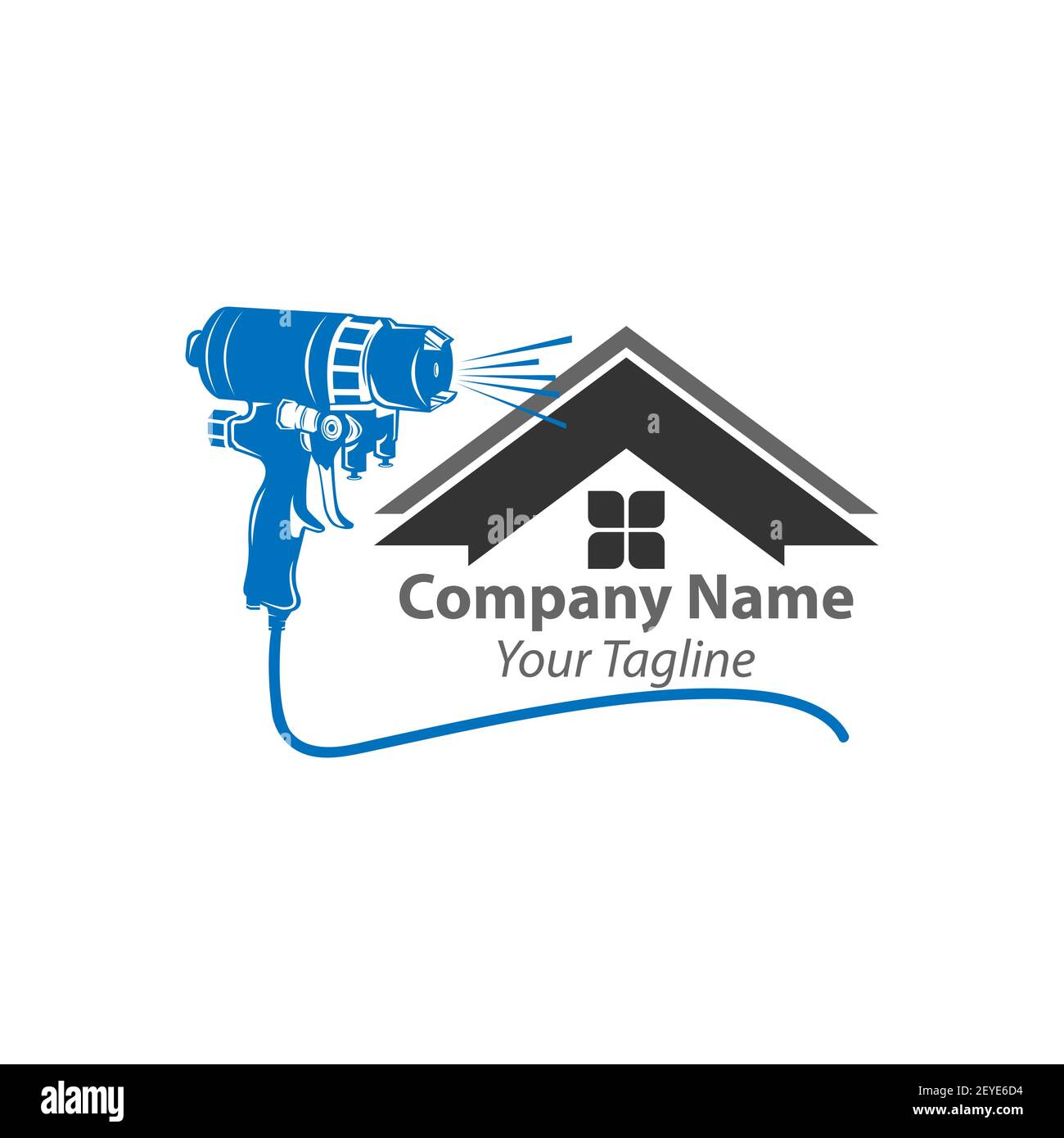 Schaumstoff Gun Isolierung Logo Design Vorlage Isoliert Vektor Stock ...
