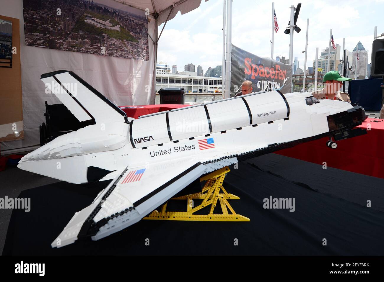 Eine von Lego 'Master Builder' Ed Diment zusammengestellte Lego ...