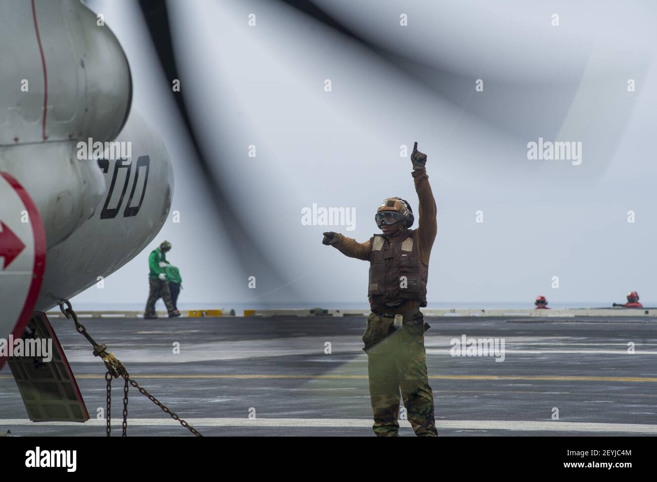 US Navy Aviation Electronics Technician Airman Calvin Jenkins ...