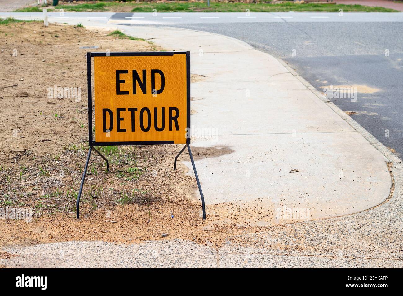 Works end sign -Fotos und -Bildmaterial in hoher Auflösung – Alamy