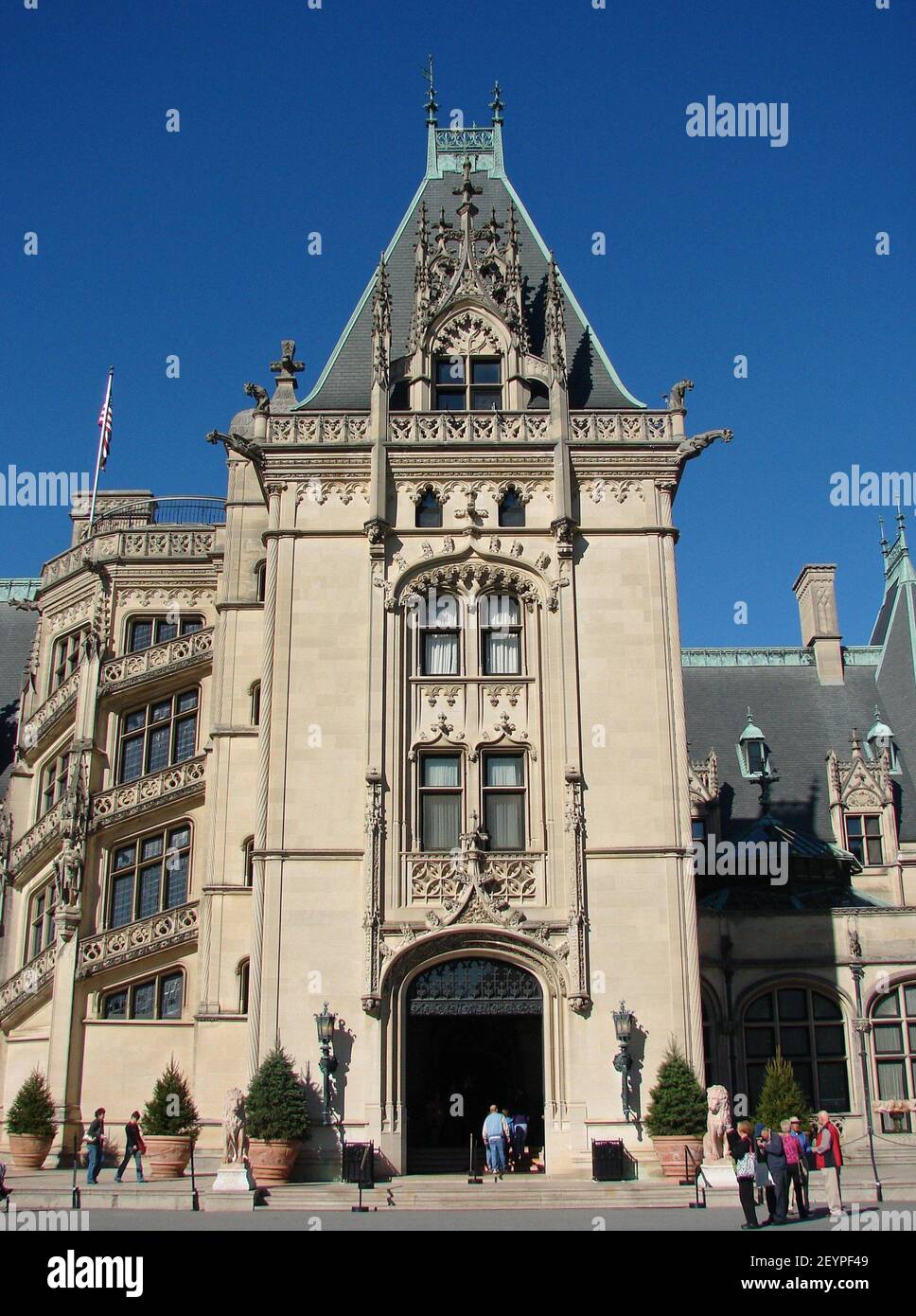 Das Biltmore Mansion mit 250 Zimmern ist das größte private Herrenhaus ...