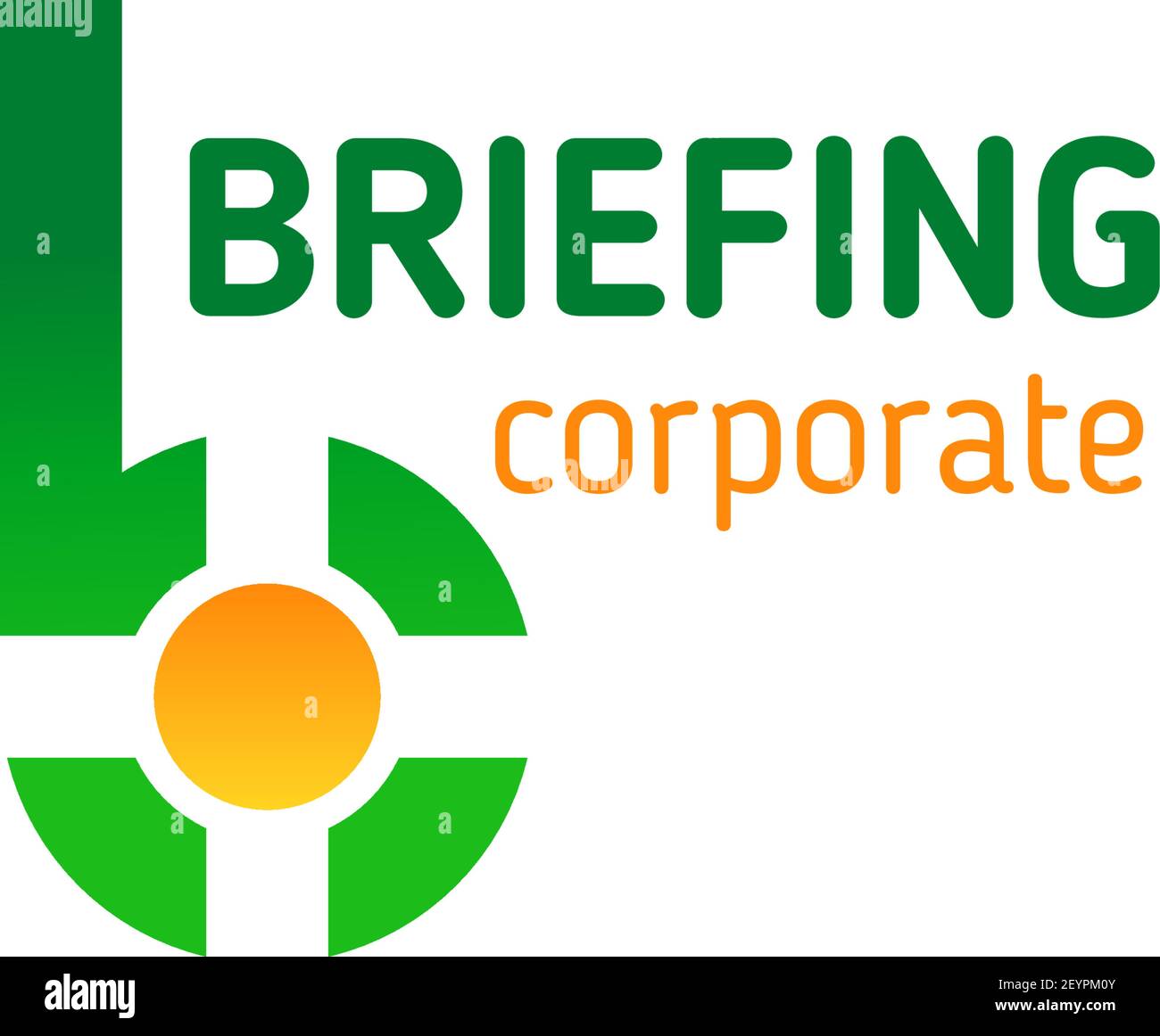Briefing Corporate Icon für Markenemblem Design. Abstraktes ...