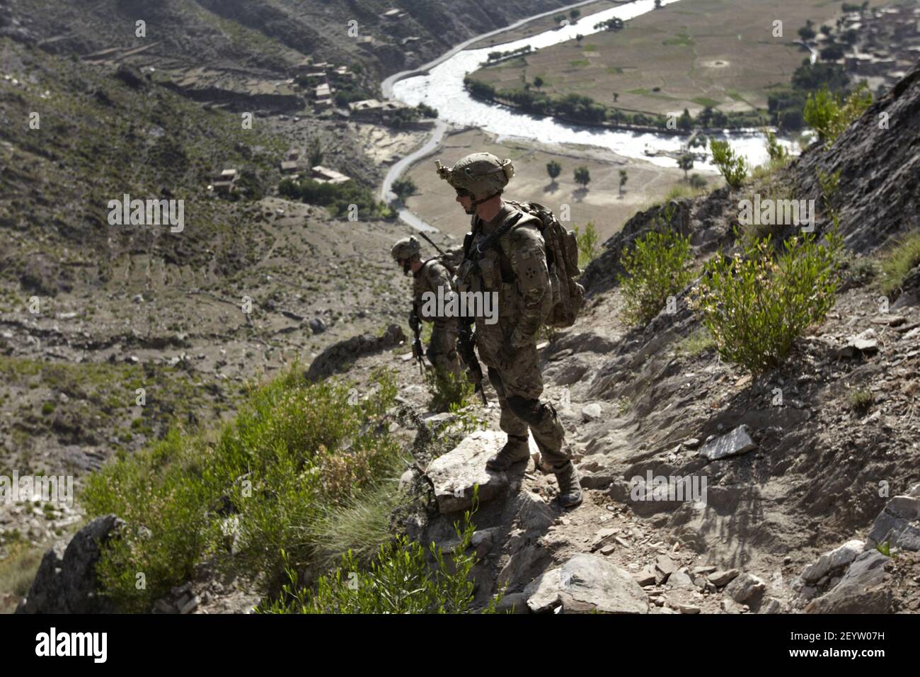 12. Juni 2012 - Provinz Kunar, Afghanistan - US-Armee Soldaten der Task ...