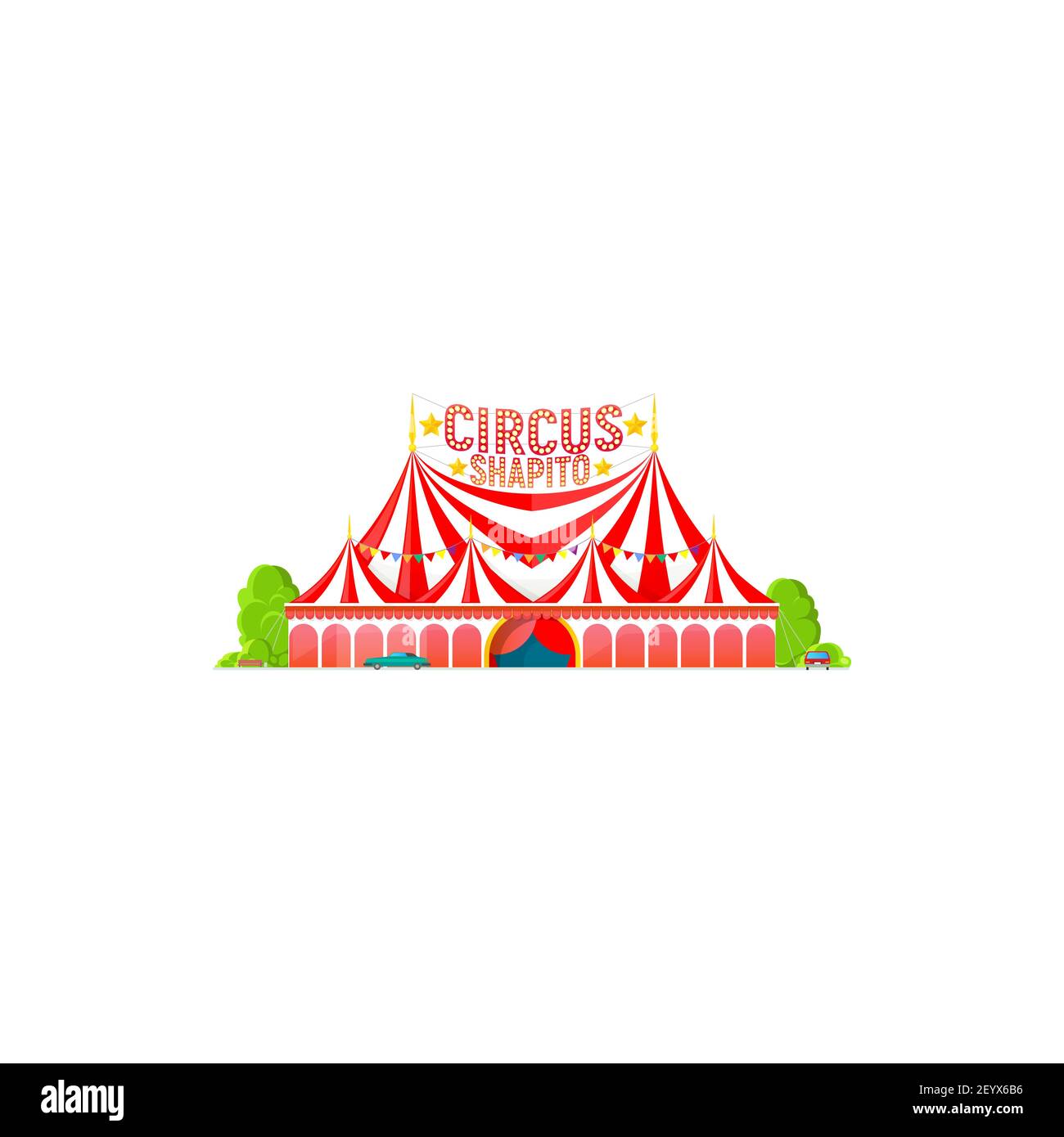 Banderas de fachada de arquitectura Stock-Vektorgrafiken kaufen - Alamy