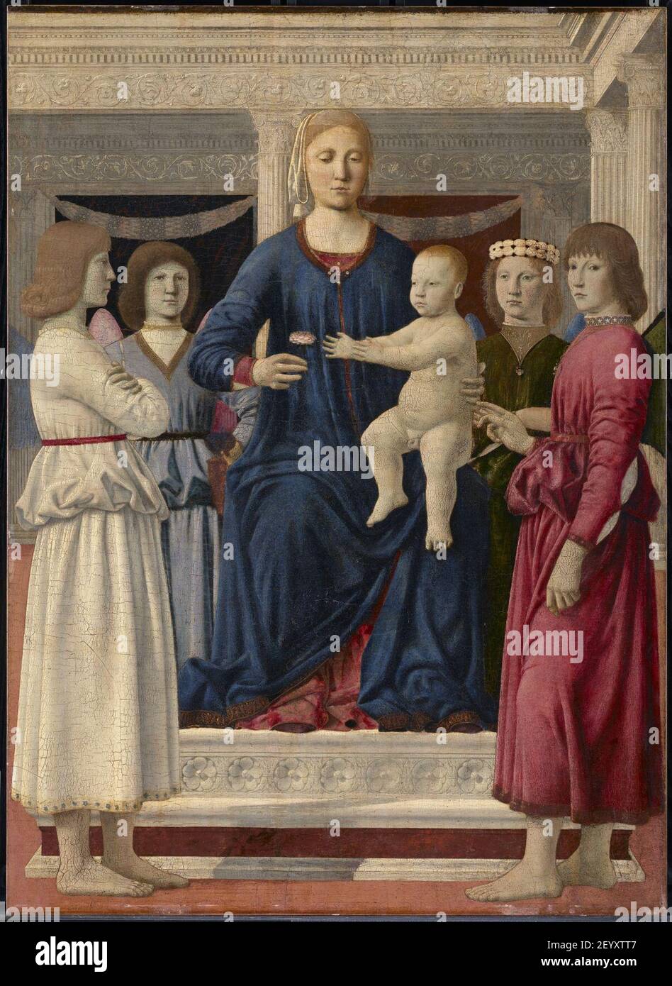 Madonna col bambino e angeli -Fotos und -Bildmaterial in hoher Auflösung – Alamy