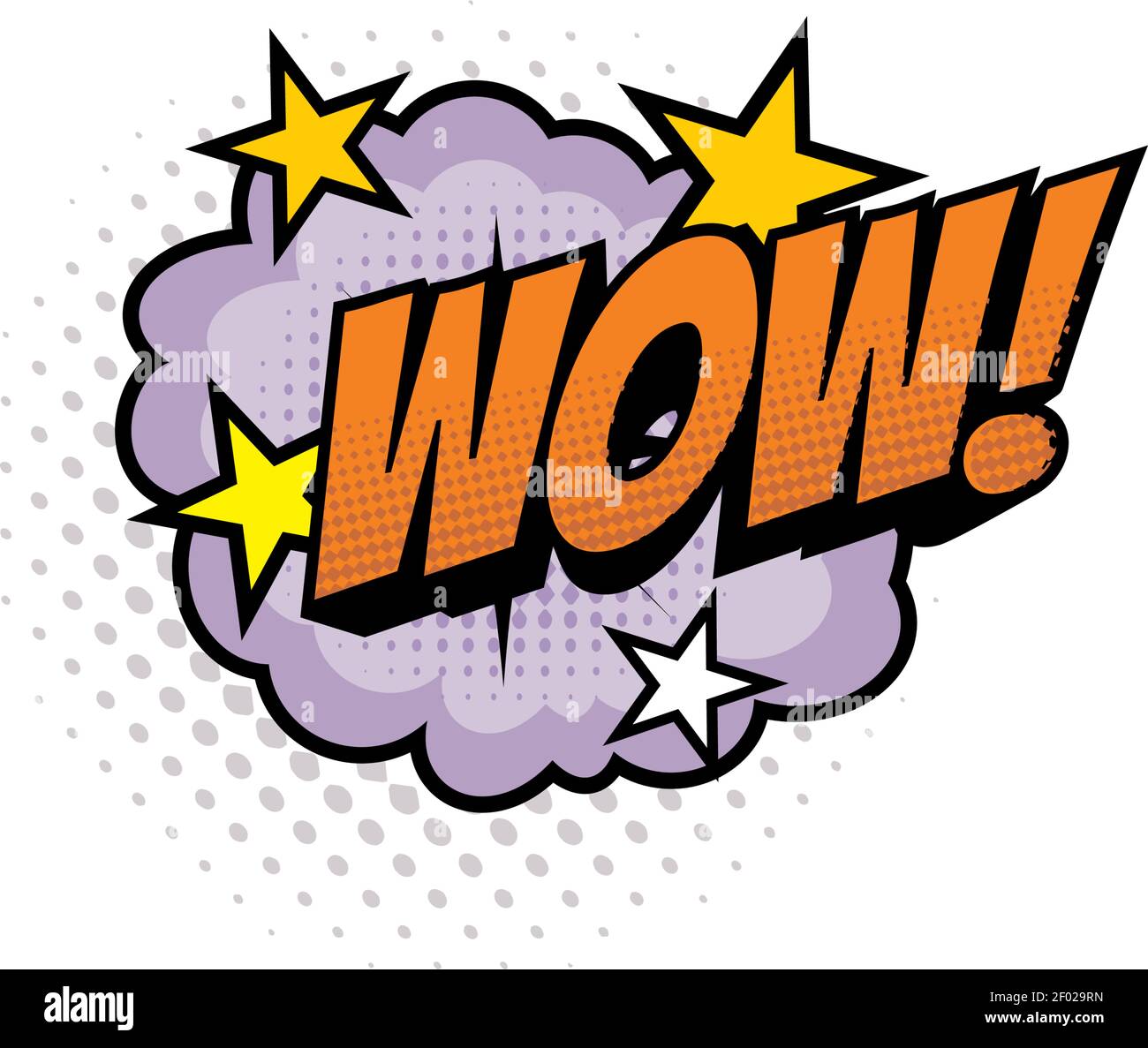 Sound Blast, Wow Bubble Chat, Comic-Cartoon-Symbol. Vektor Wow ...